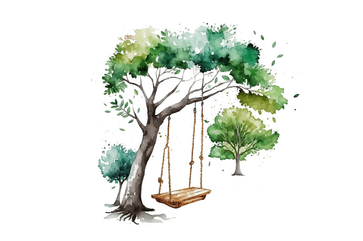 Tree Swing Clip Art