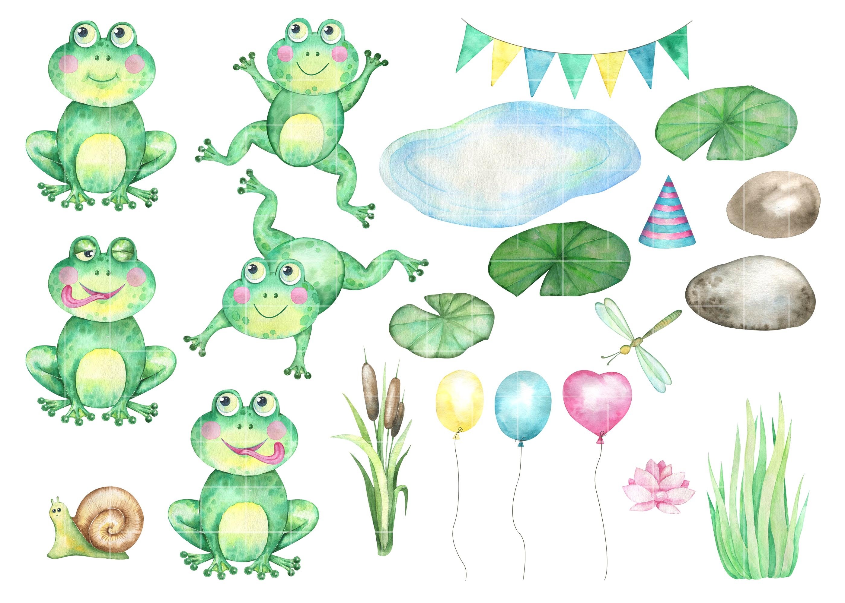 Frog On Lily Pad Clipart
