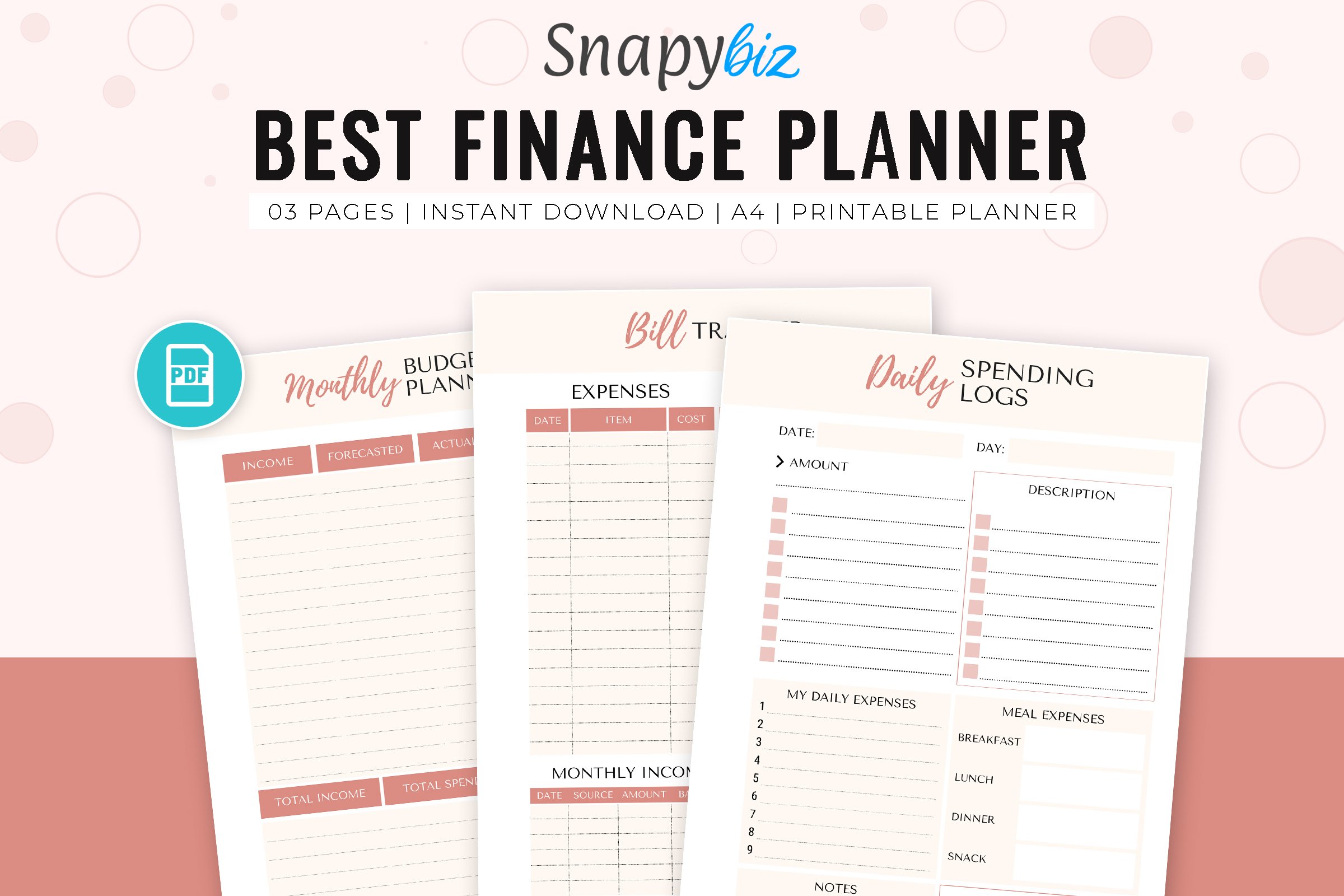 Stationery Templates Instant PDF Download Personal Planner Inserts ...