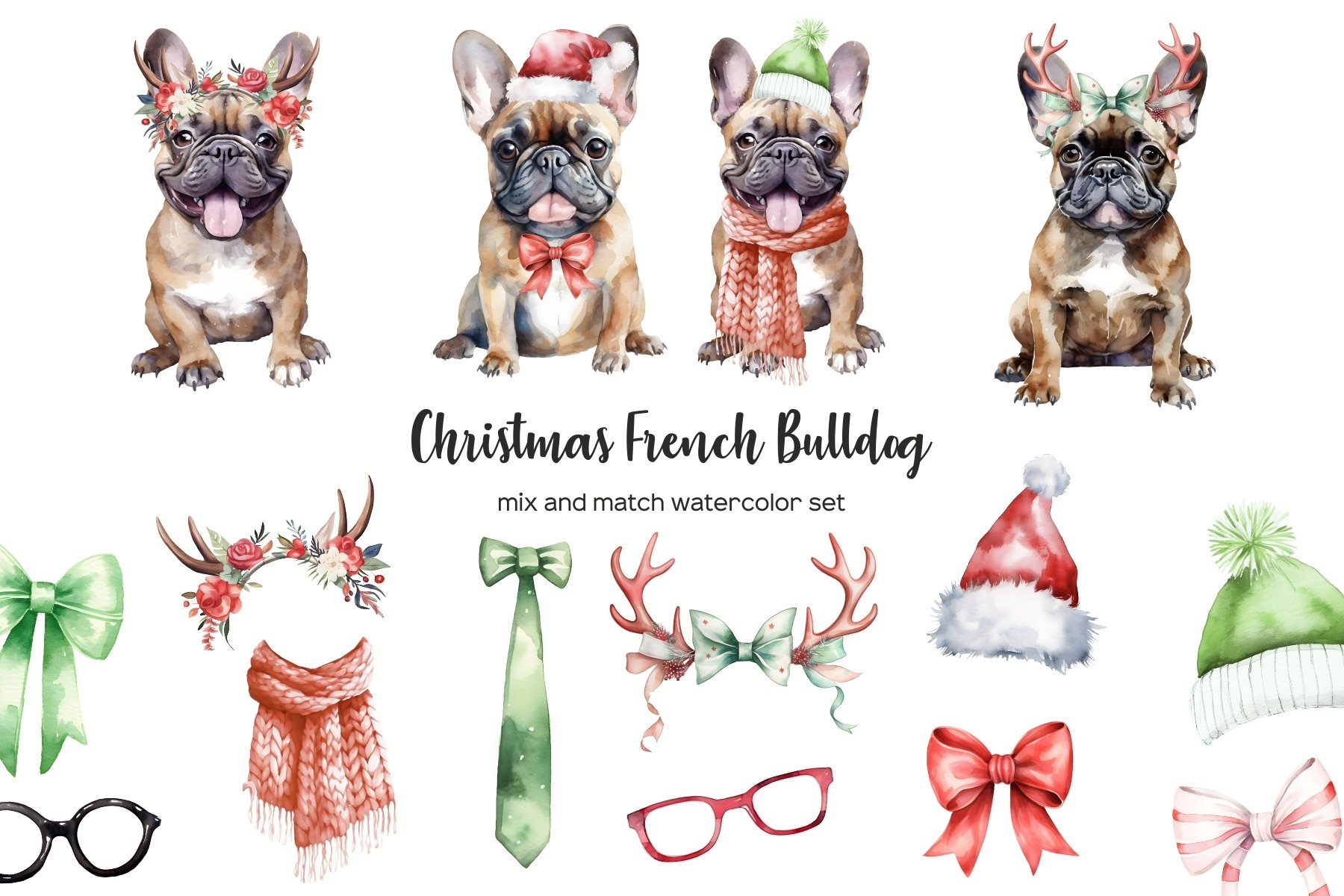 Christmas French Bulldogs