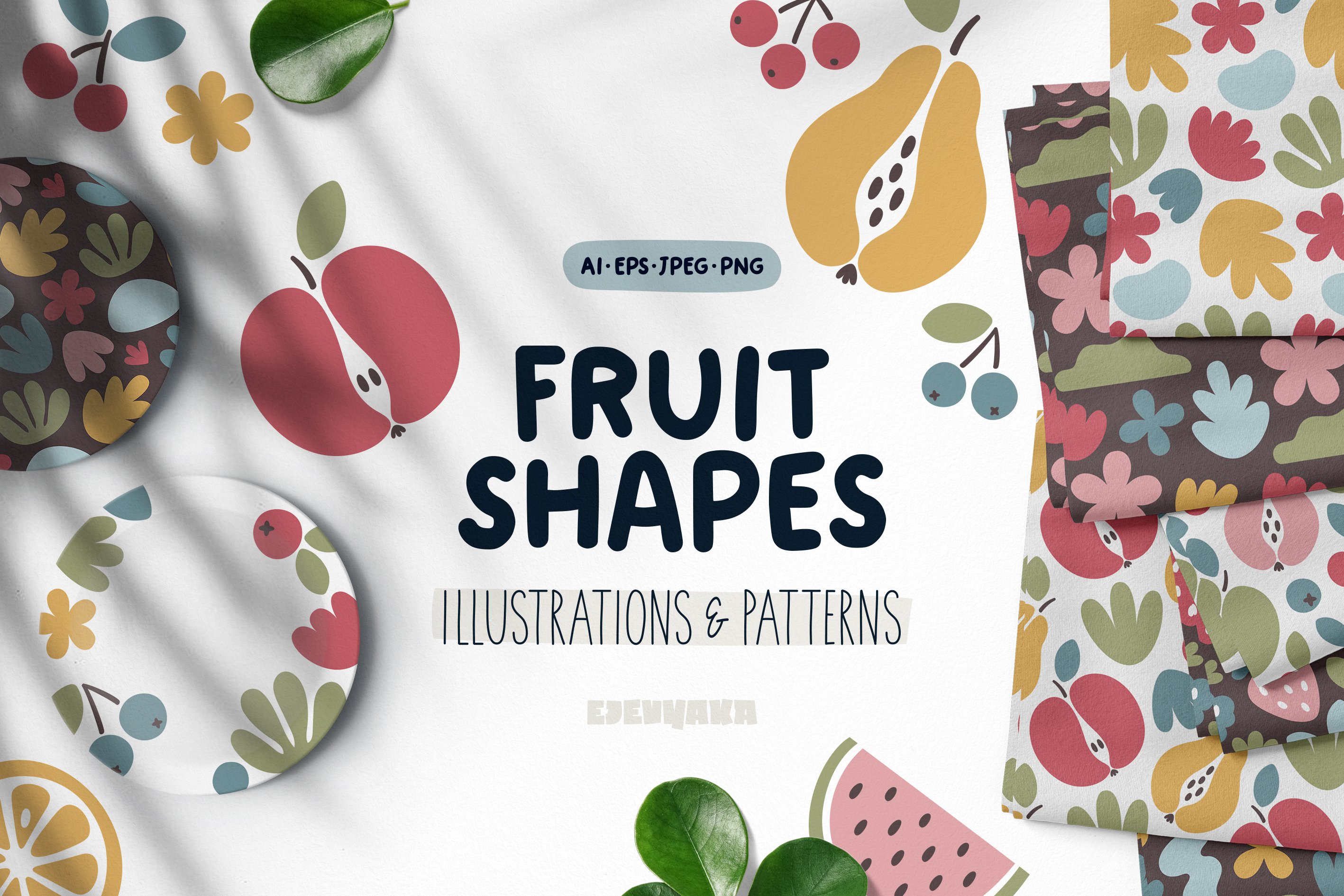 Fruit Shapes Clipart & Patterns