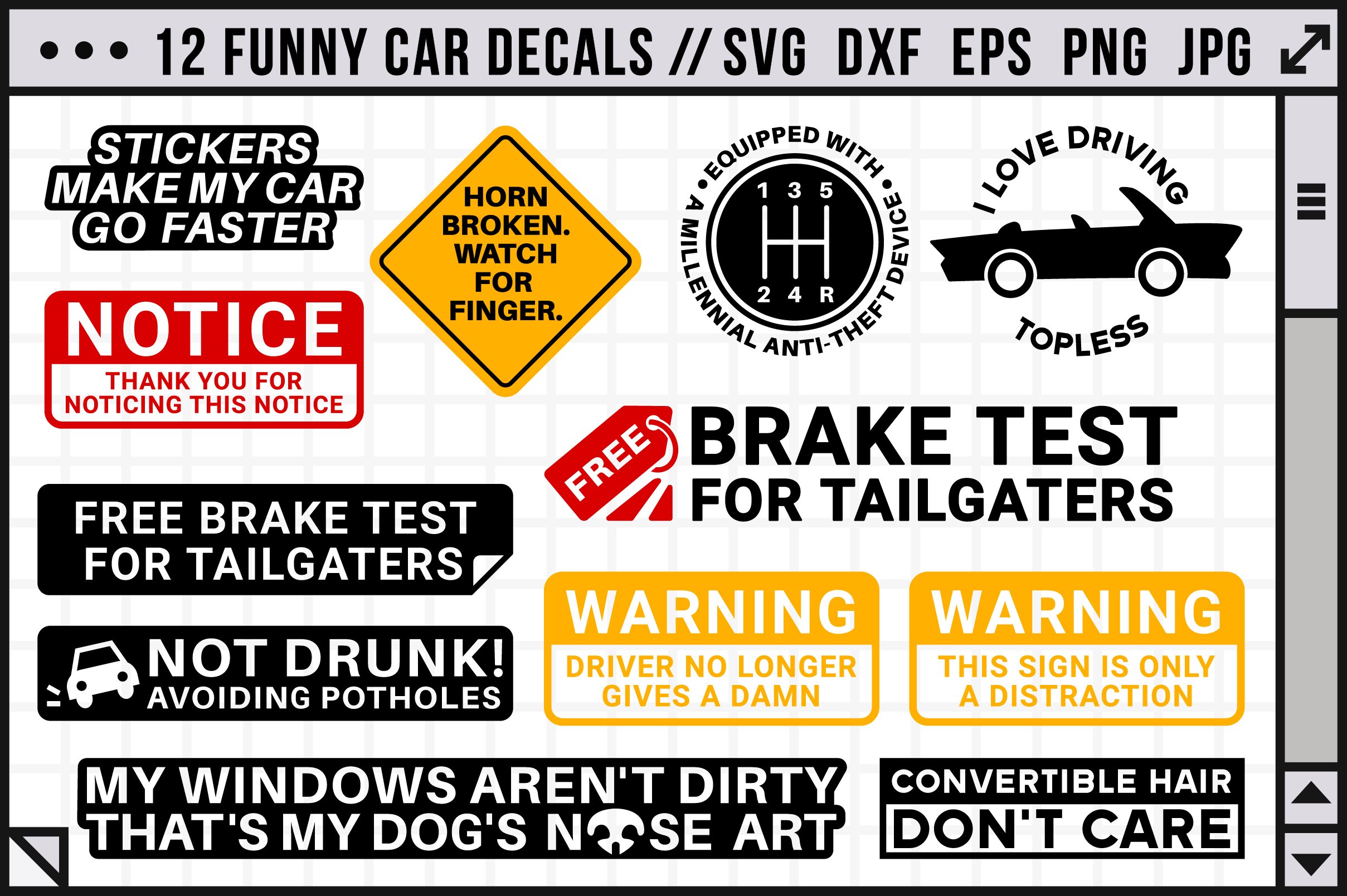 Funny Car Decals SVG Cricut Vectorency Ubicaciondepersonas cdmx gob mx Funny Car Decals SVG Cricut Vectorency Ubicaciondepersonas cdmx gob mx