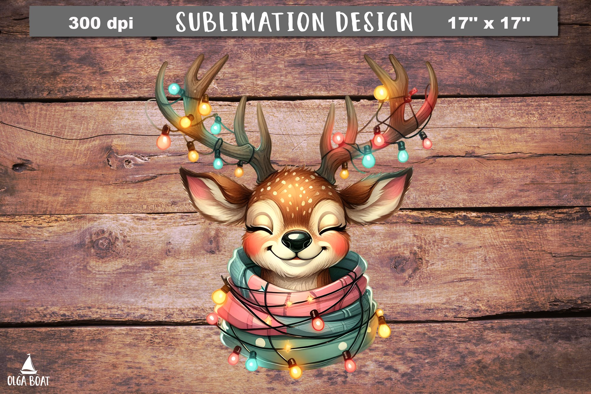 Silly Reindeer Clip Art