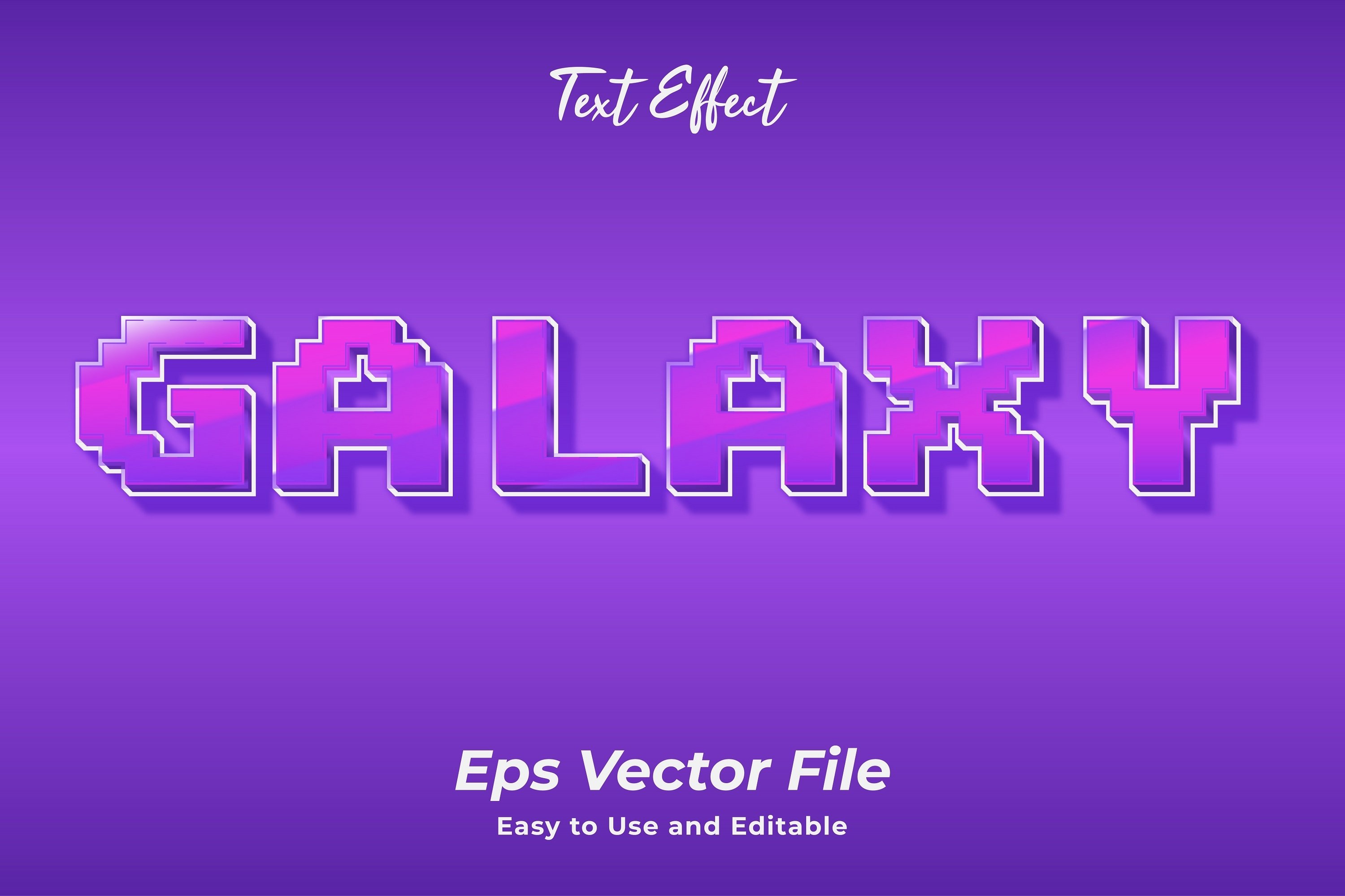 Galaxy text effect. editable and easy to use. premium vector (1781434 ...