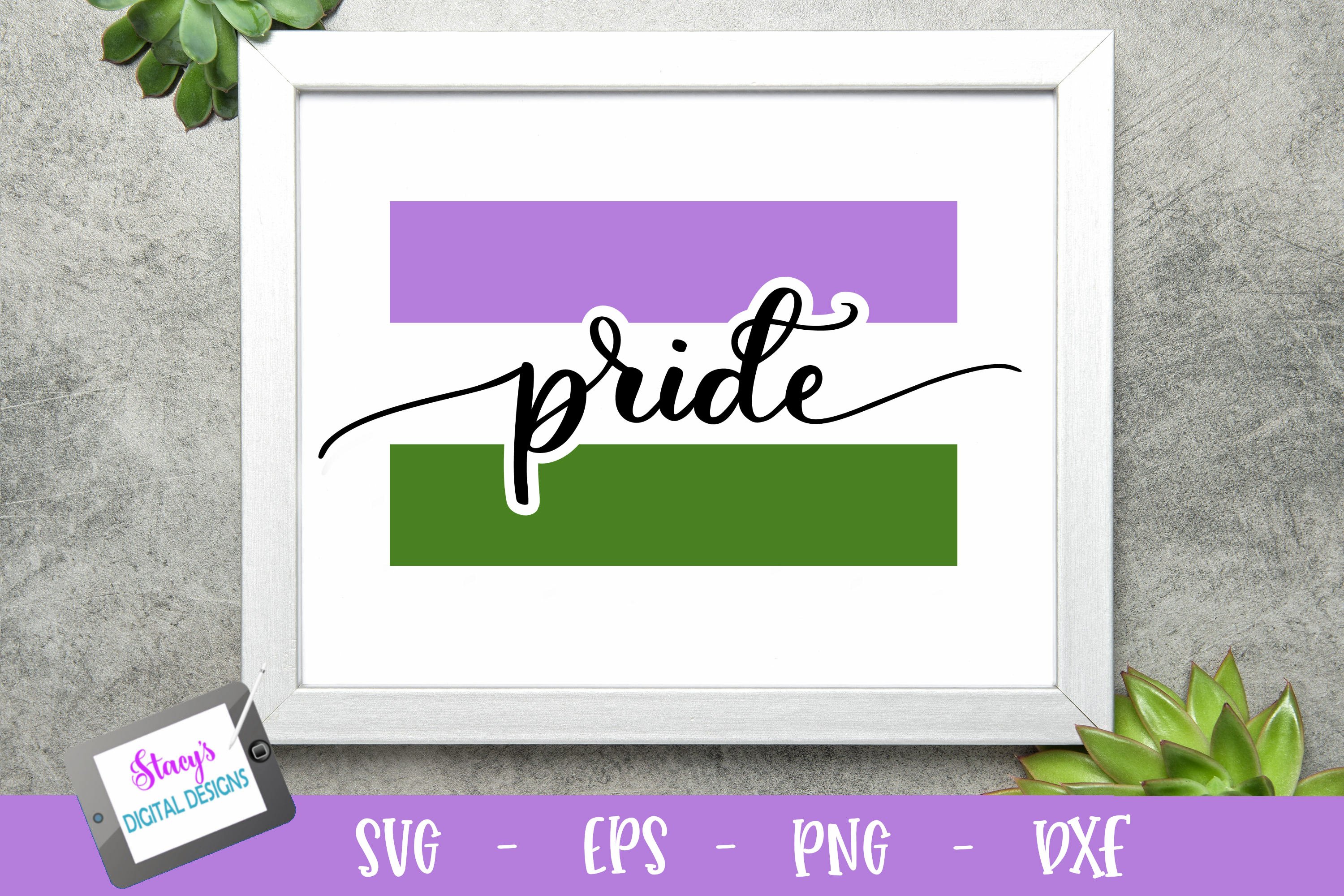 LGBTQ Pride Flag - Genderqueer flag - Genderqueer Pride SVG (1461492 ...