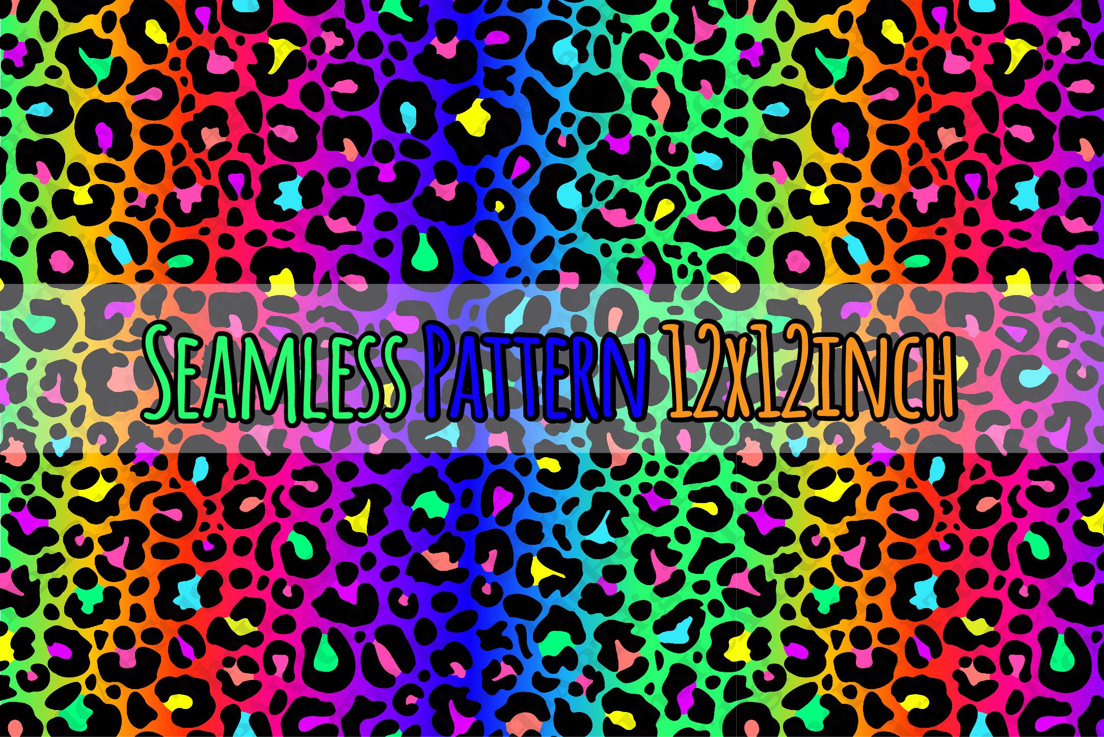 Colorful Leopard Print Wallpaper