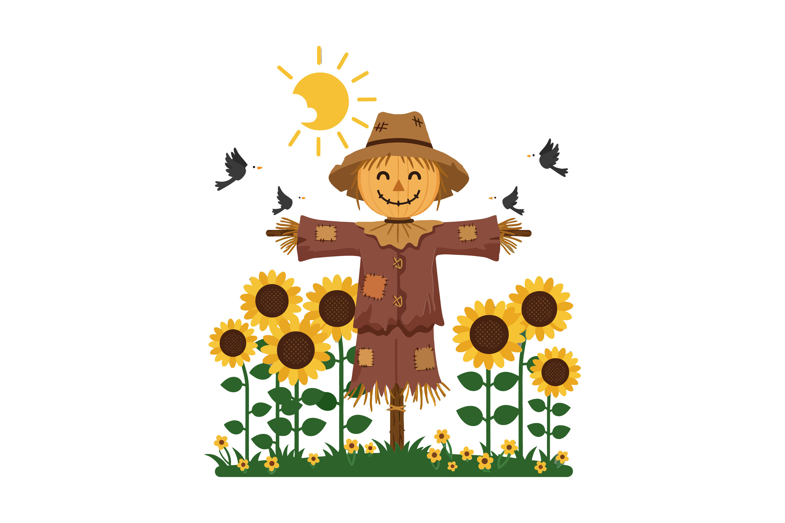 Happy Scarecrow Clipart