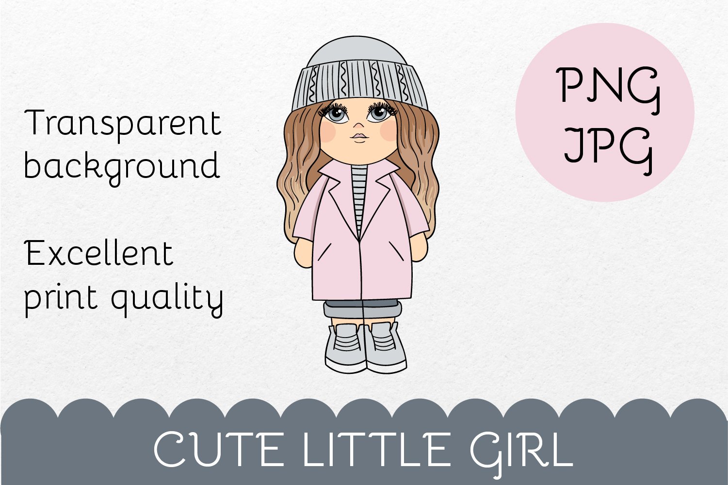 Cute little girl png sublimation