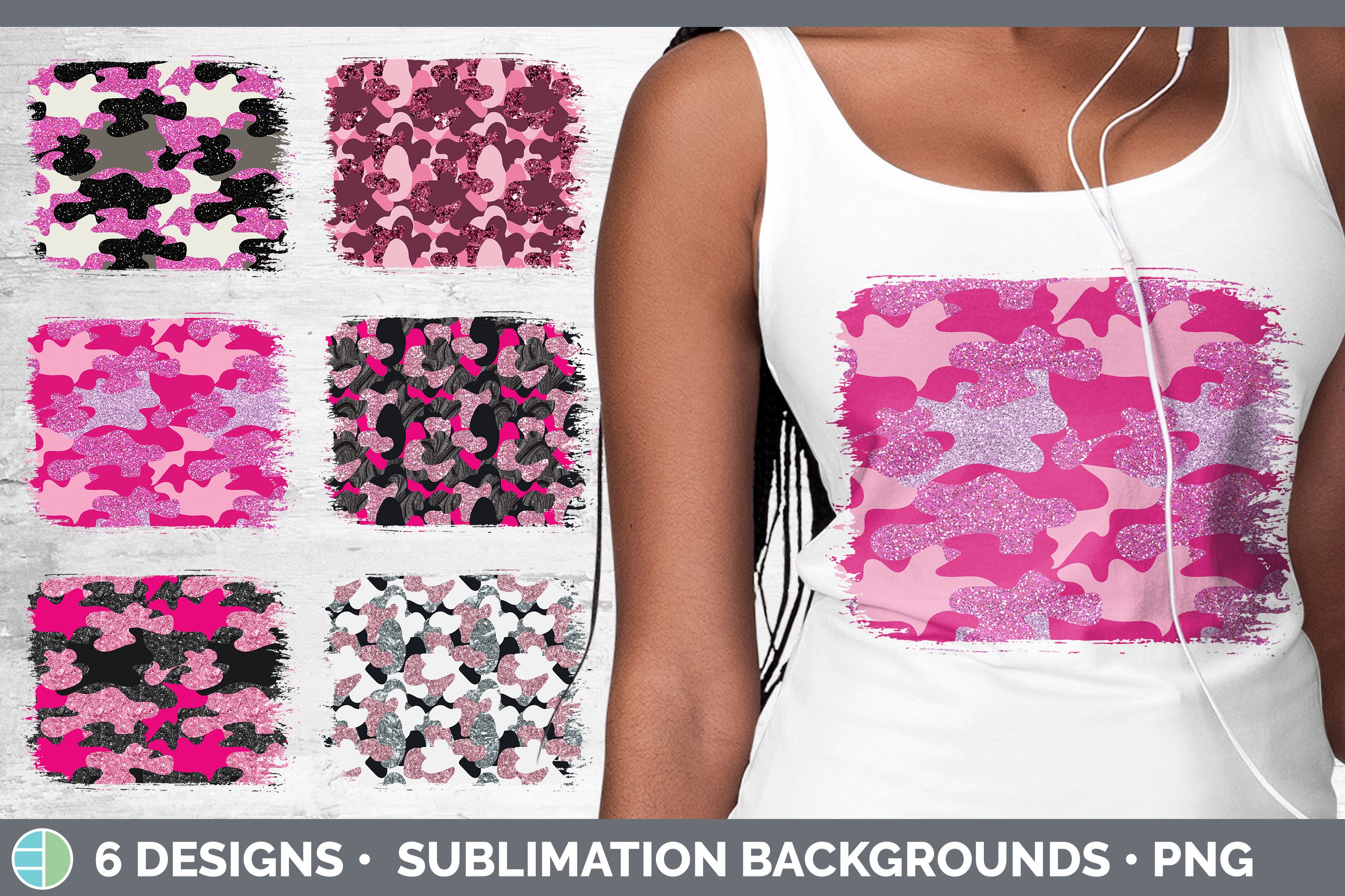 Pink Realtree Camouflage Background