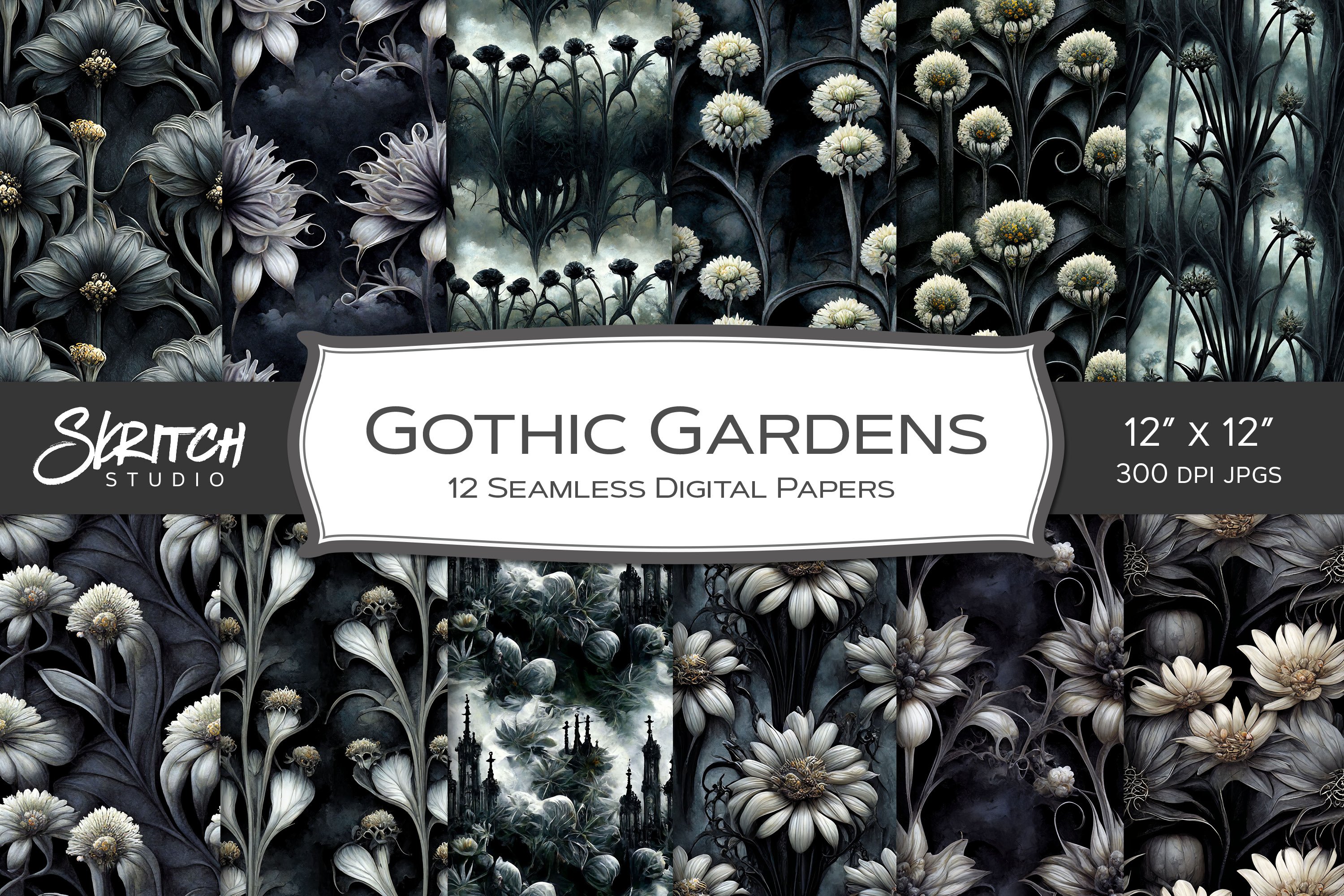 Gothic Flower Patterns