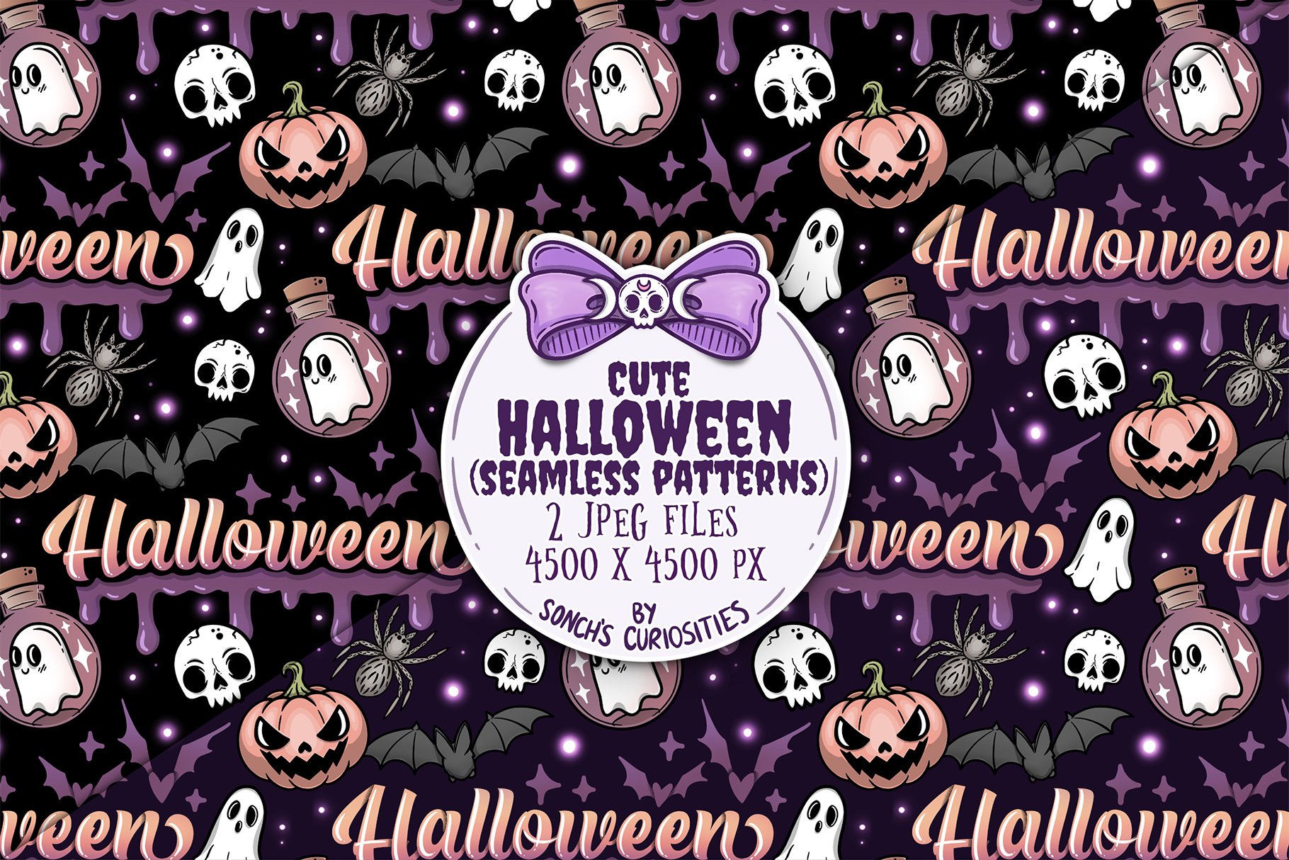 Halloween Seamless Patterns