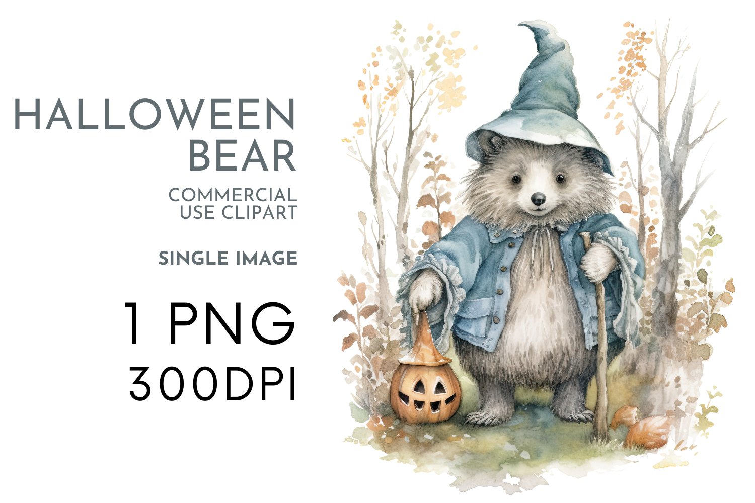 Halloween Bear Clip Art