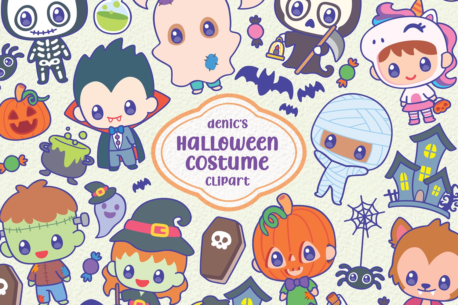 Cute Halloween Costume Clipart