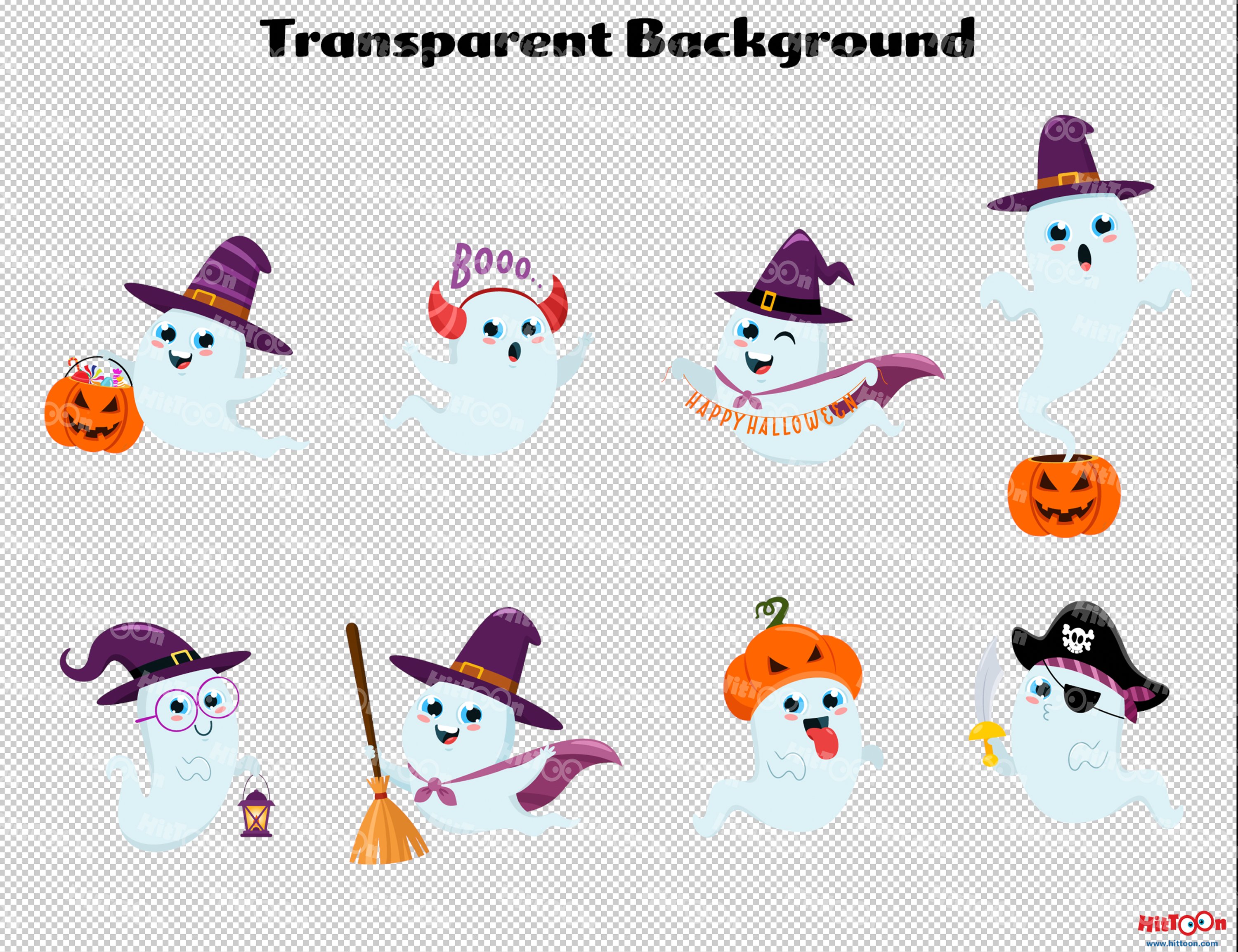 Happy Halloween Ghost Clip Art