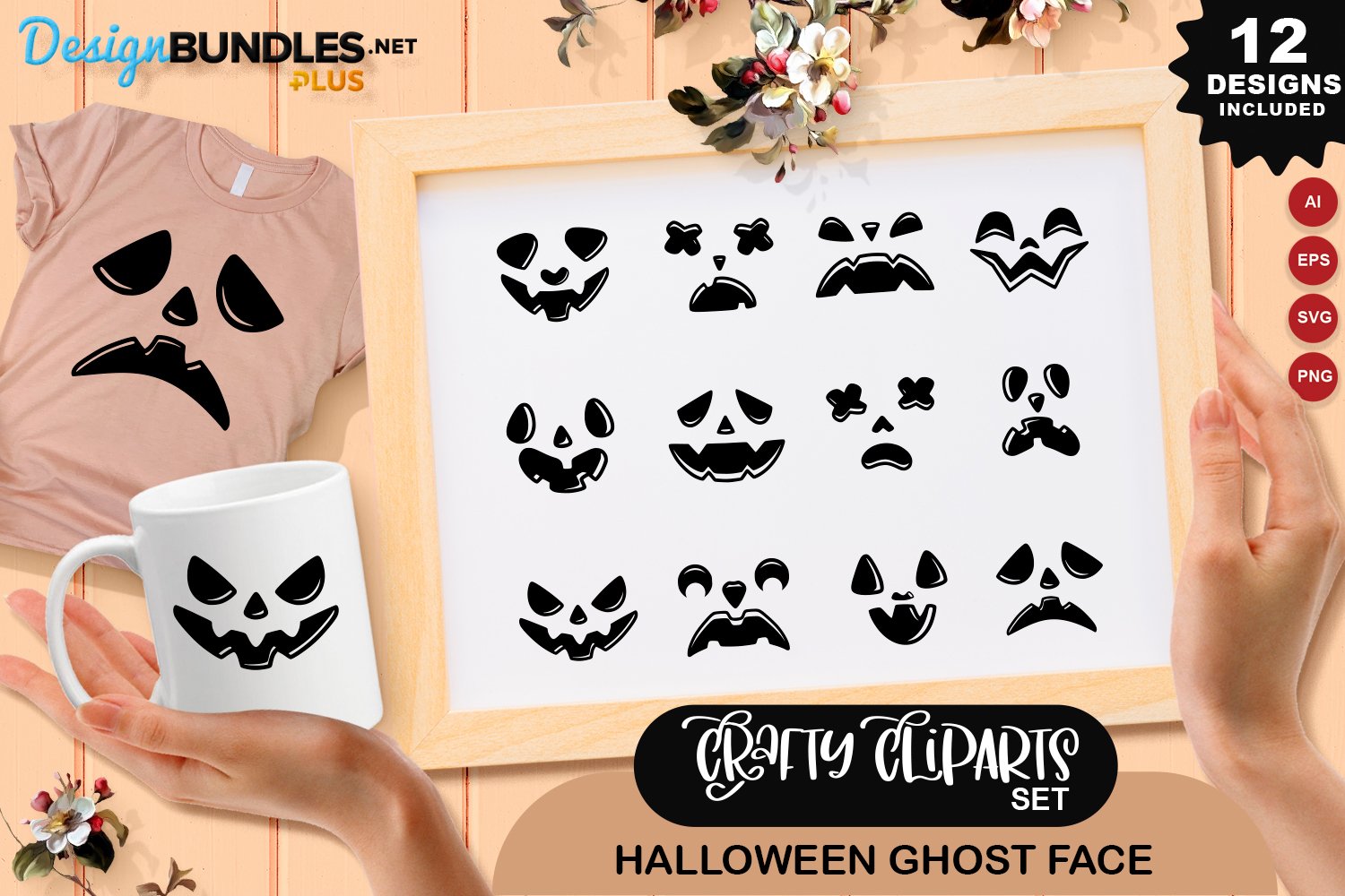 Scary Ghost Face Clipart