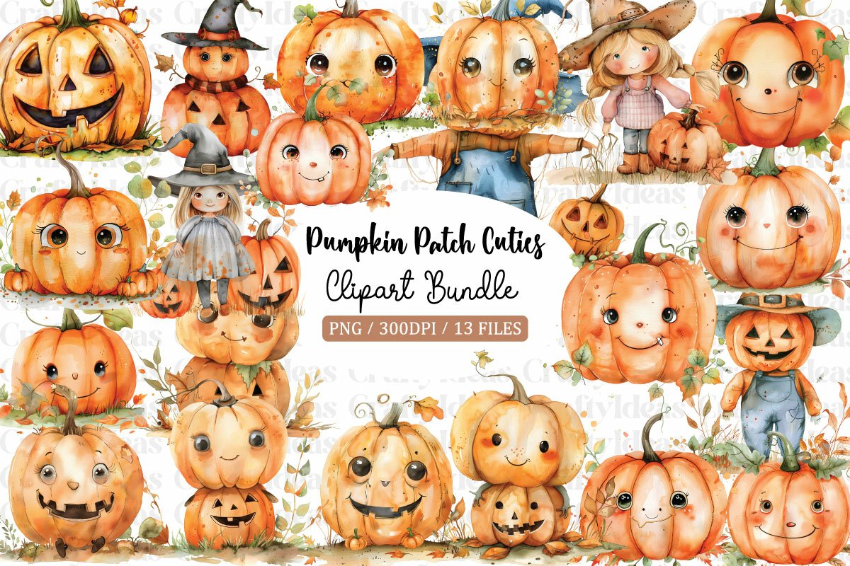 Cute Pumpkin Patch Clipart