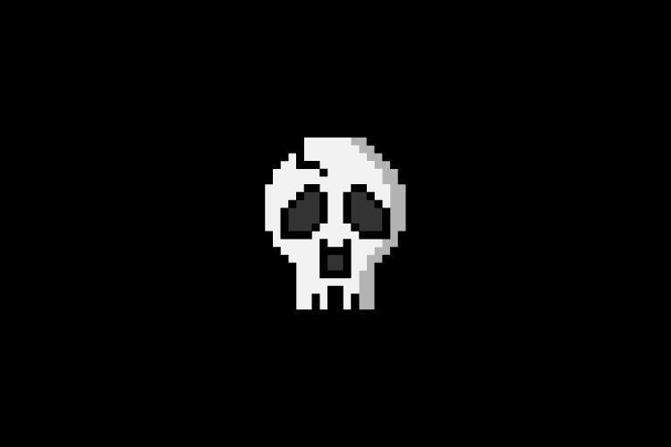 Pixel Skull Design