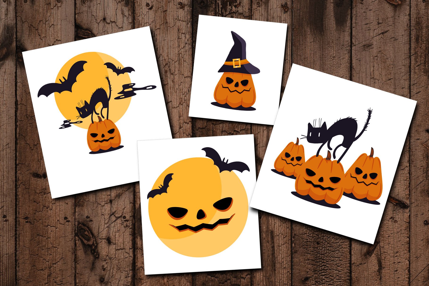 Halloween Clipart Bundle PNG, Halloween elements PNG (1394847 ...