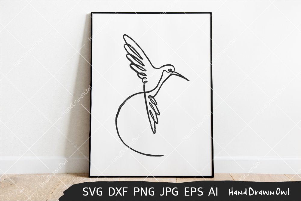 Hummingbird Line Drawing
