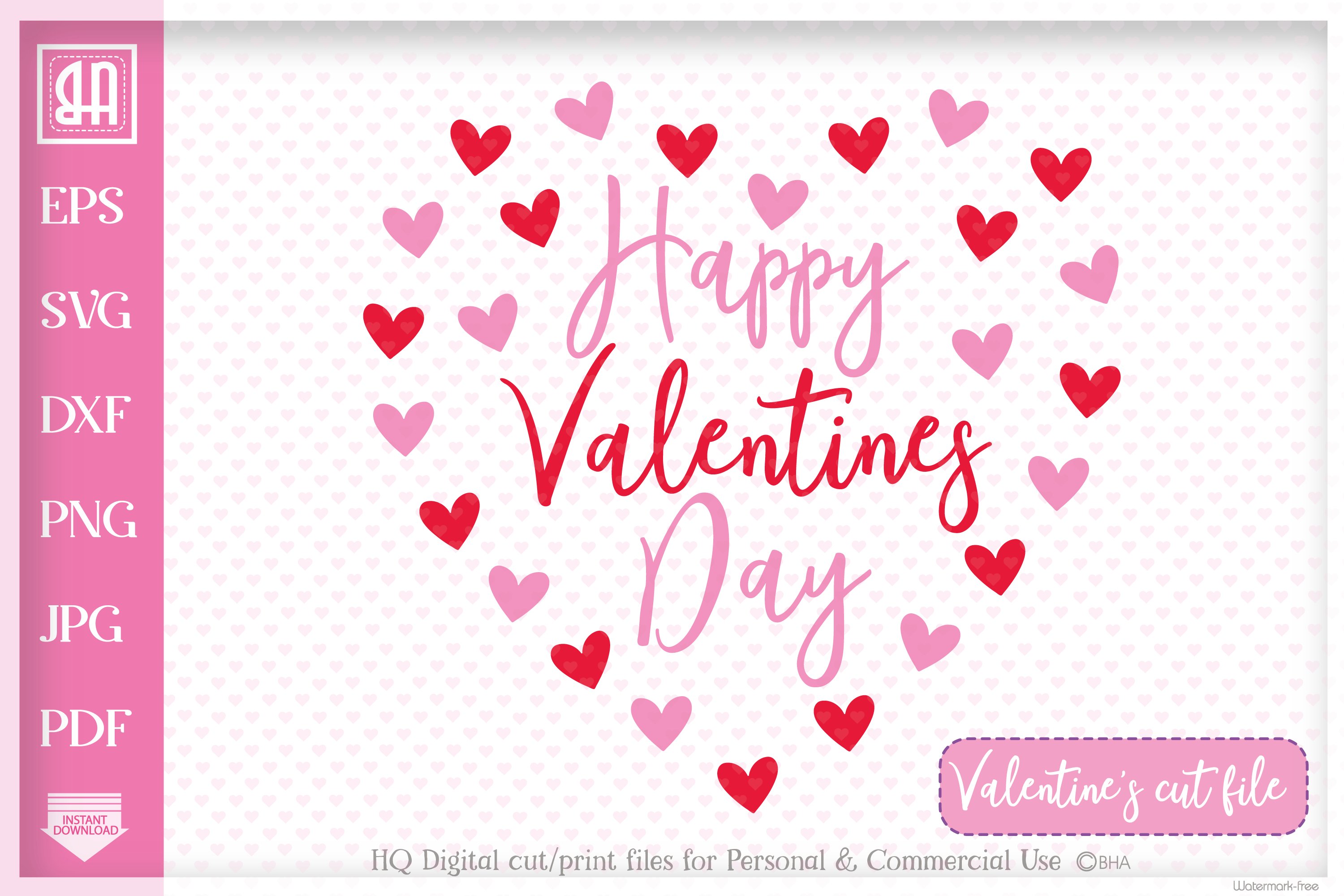 Happy Valentines Day SVG, Valentine heart SVG, Heart SVG (1801369 ...