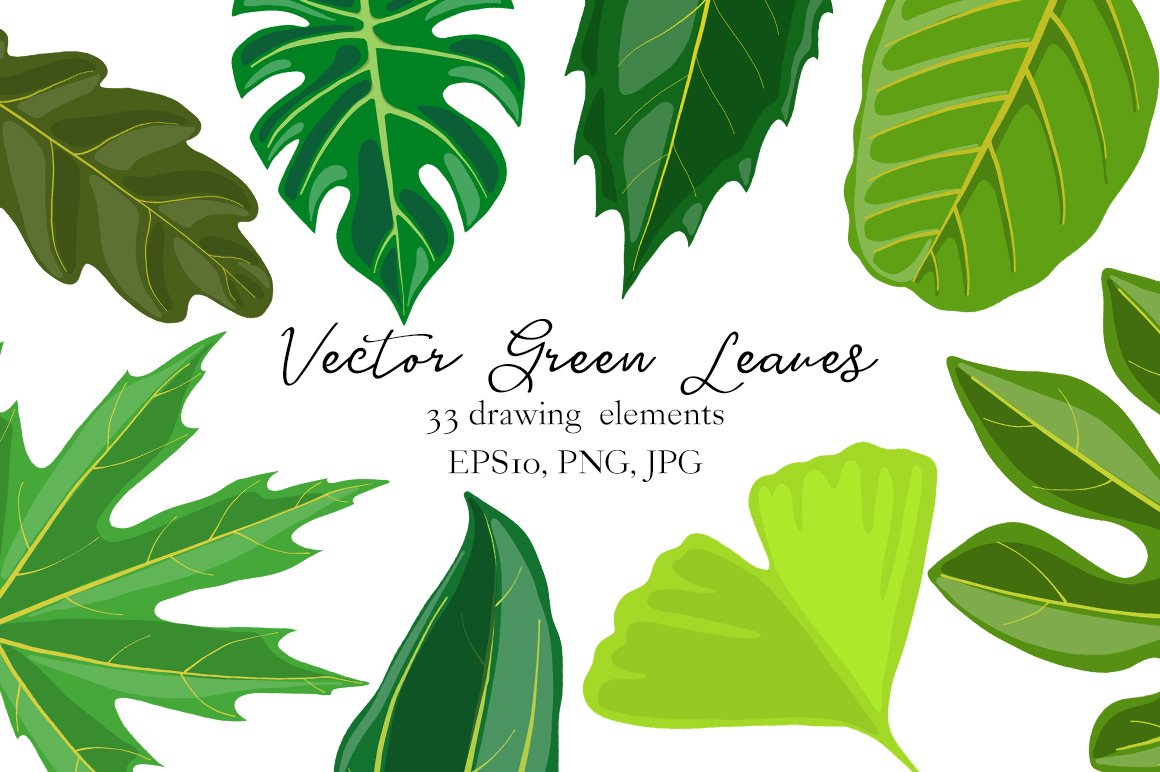 Green Tree Leaves Clip Art