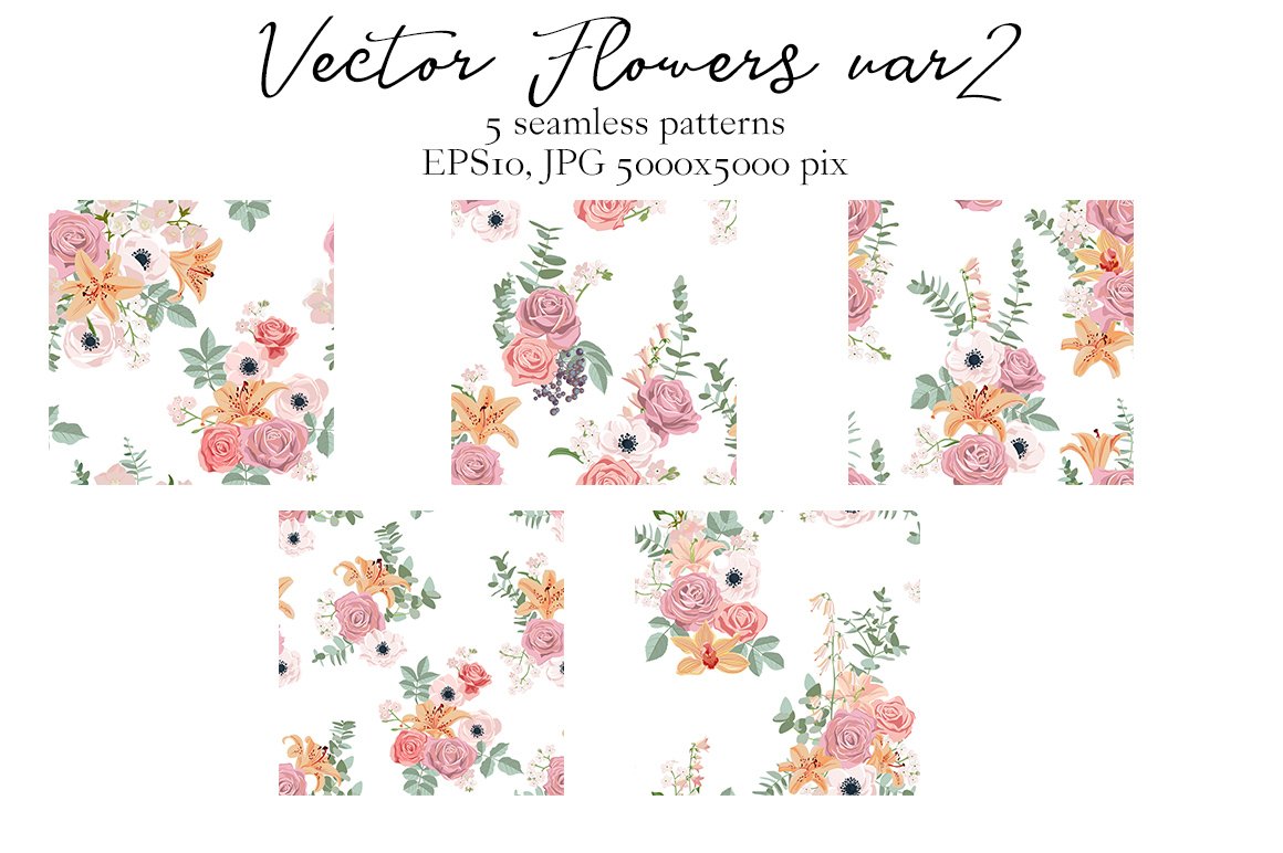 Vector Flower Patterns