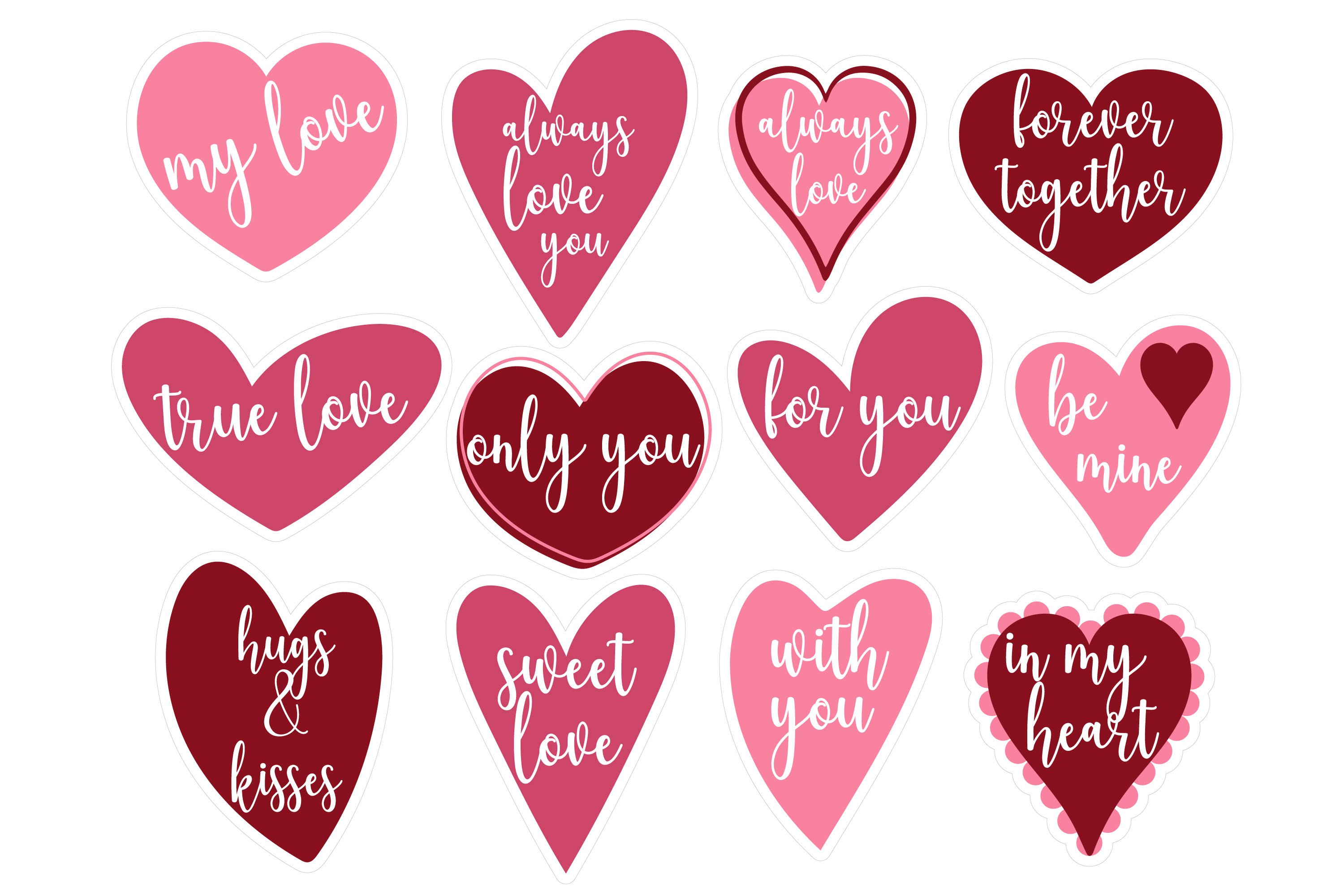 For Girlfriend Free Vector | Valentine's Day Heart Message Retro Card ...