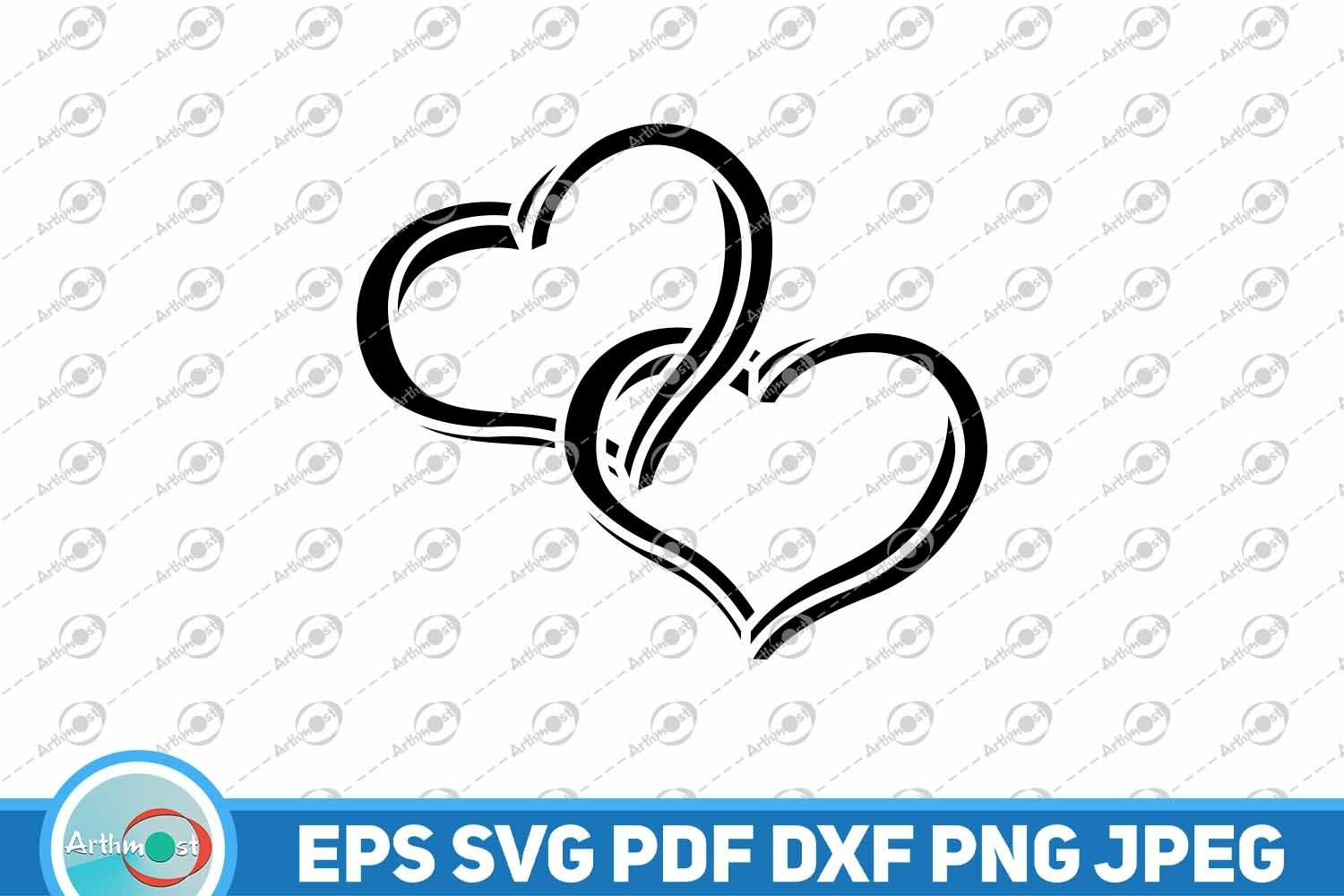 Wedding Two Heart Clipart