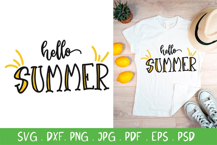 Hello Summer SVG (1851880) | SVGs | Design Bundles