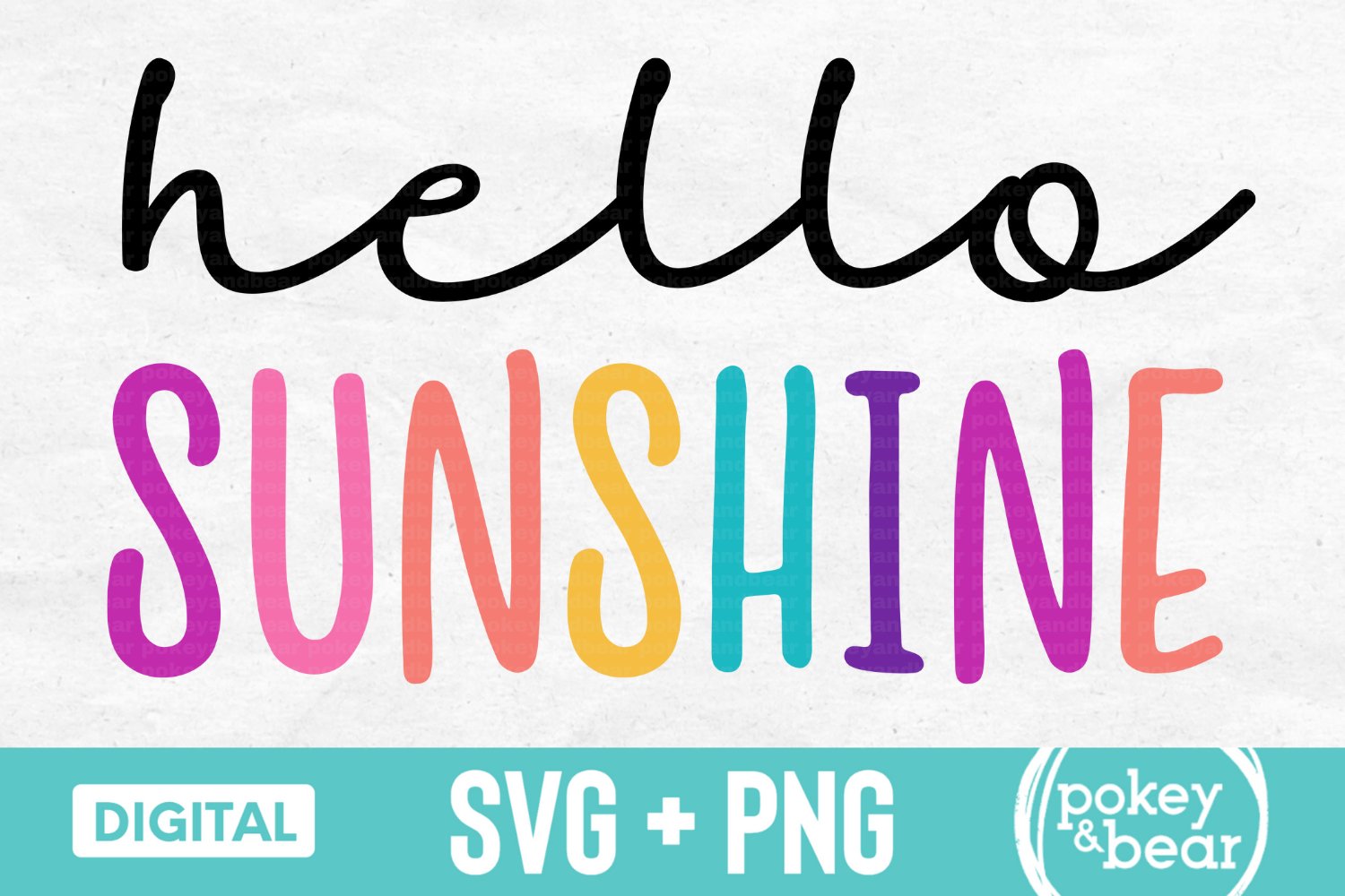 Hello Sunshine Cut File