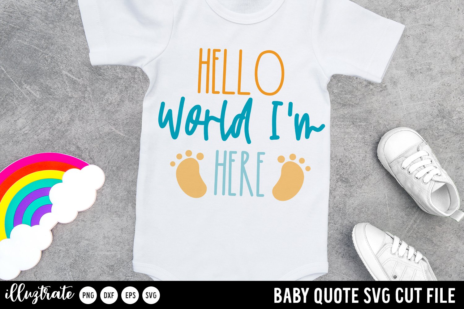 Baby gift svg Cricut file Hello World svg SVG Digital File Hello World ...