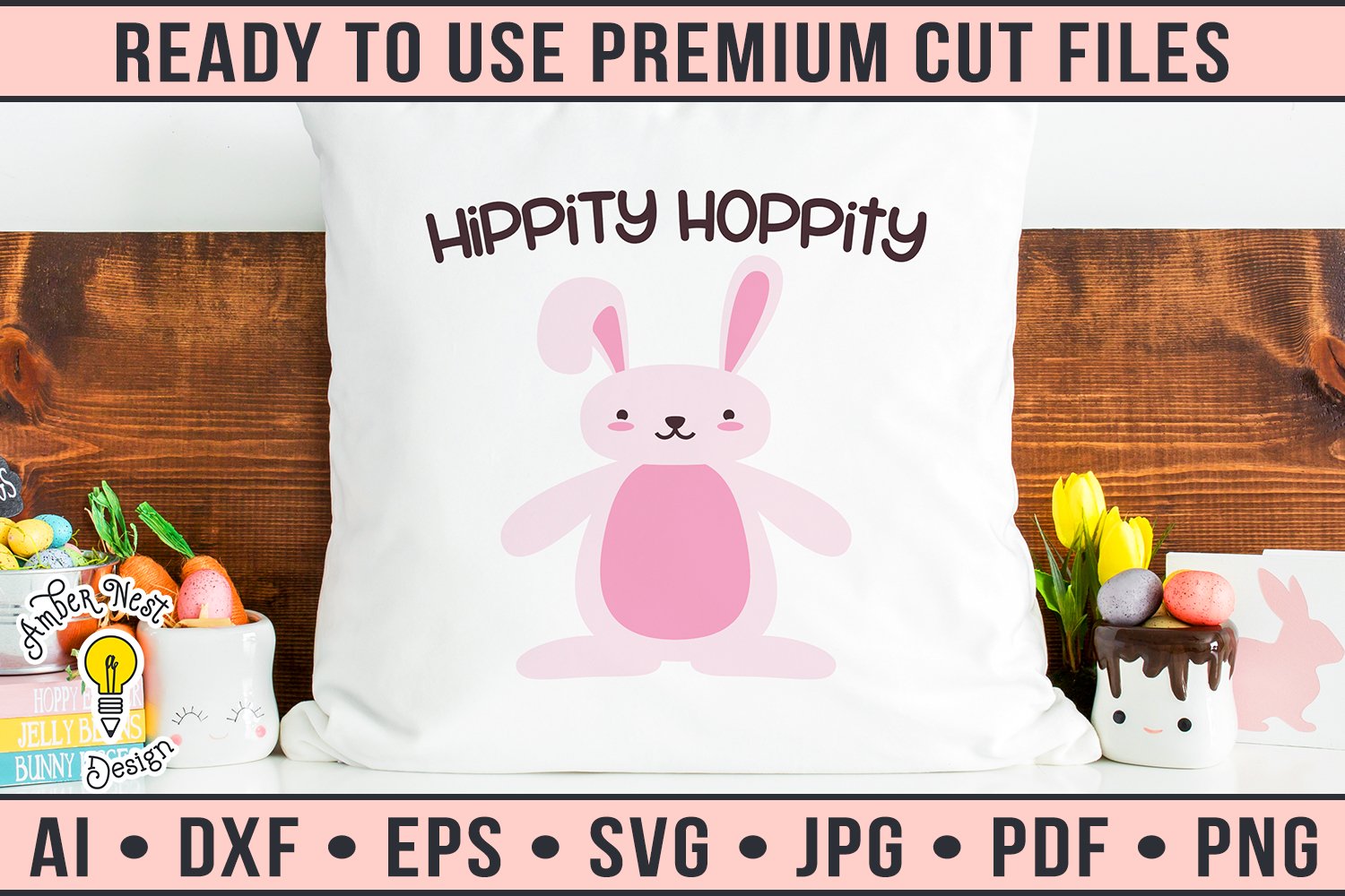 Hippity Hoppity Easter Bunny SVG