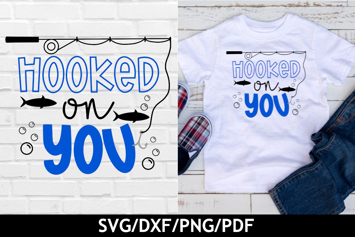 Hooked on you svg cut file - Love / Valentine svg (1773731) | Vectors ...