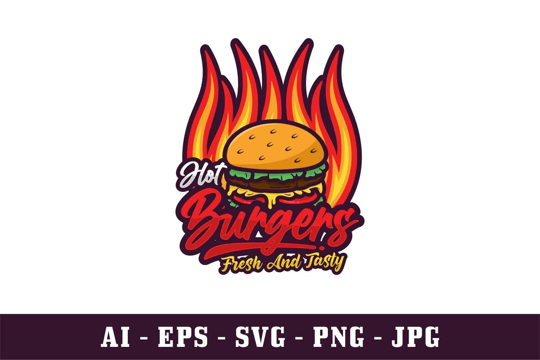 Hot Burger Logo Hot Burger Logo Stock Illustrations – 8,651 Hot