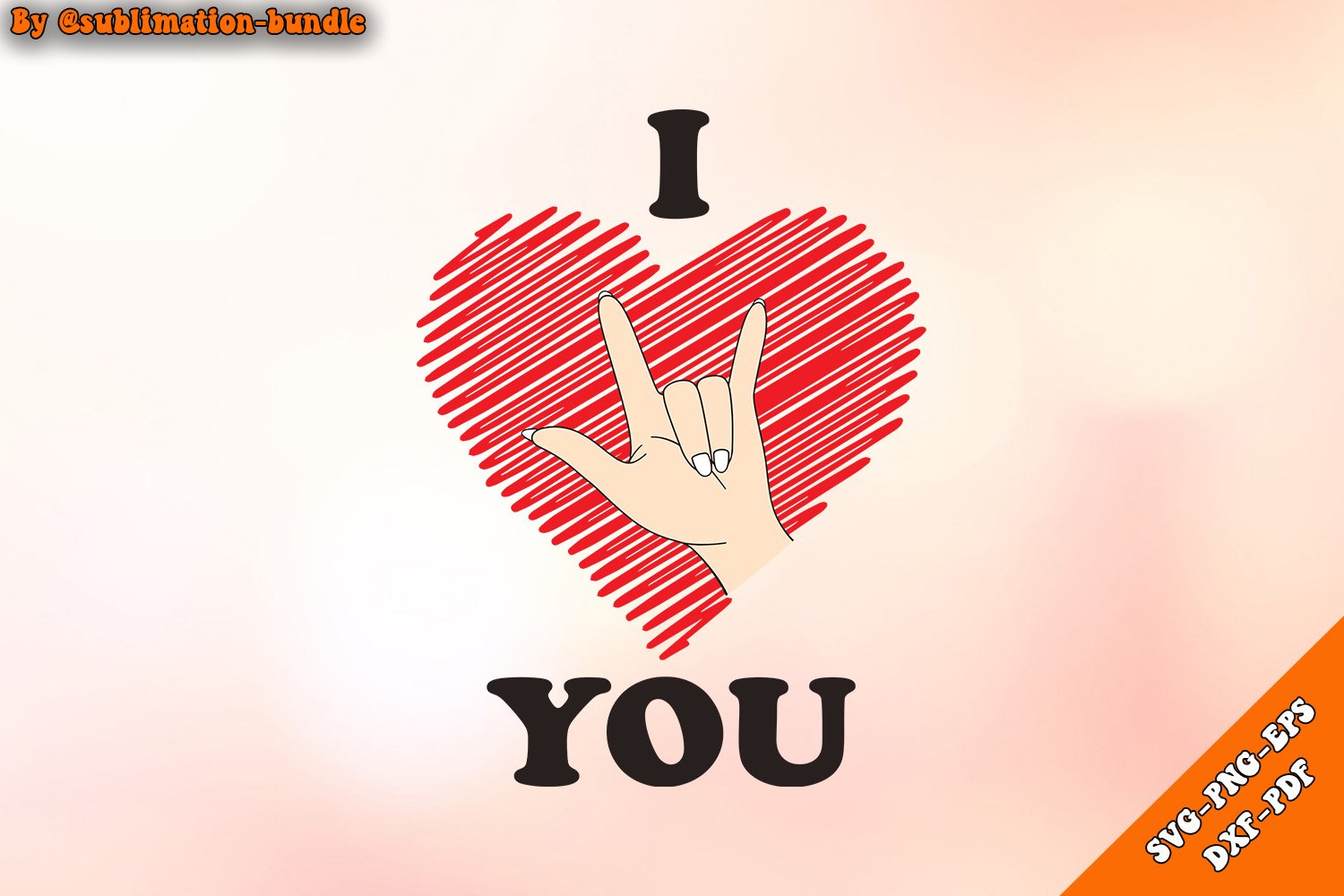 I Love You Sign Language Symbol With Heart