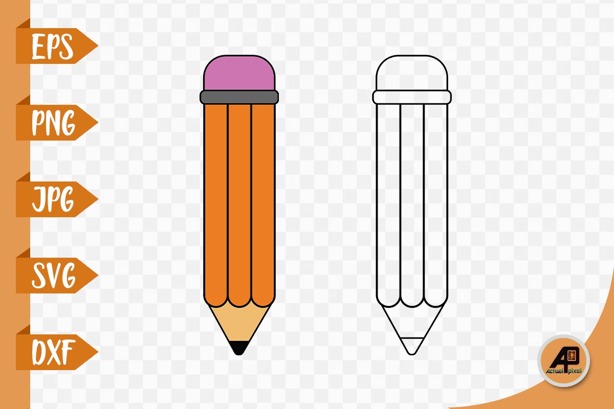 Vertical Pencil Clipart