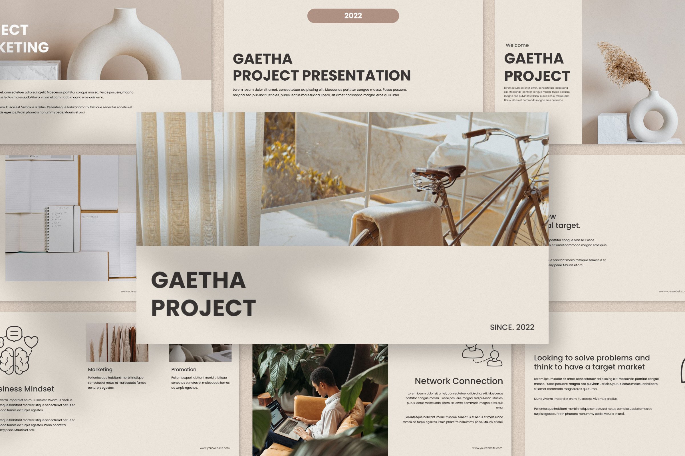 Gaetha - Presentation Templates (1796538) | Powerpoint | Design Bundles