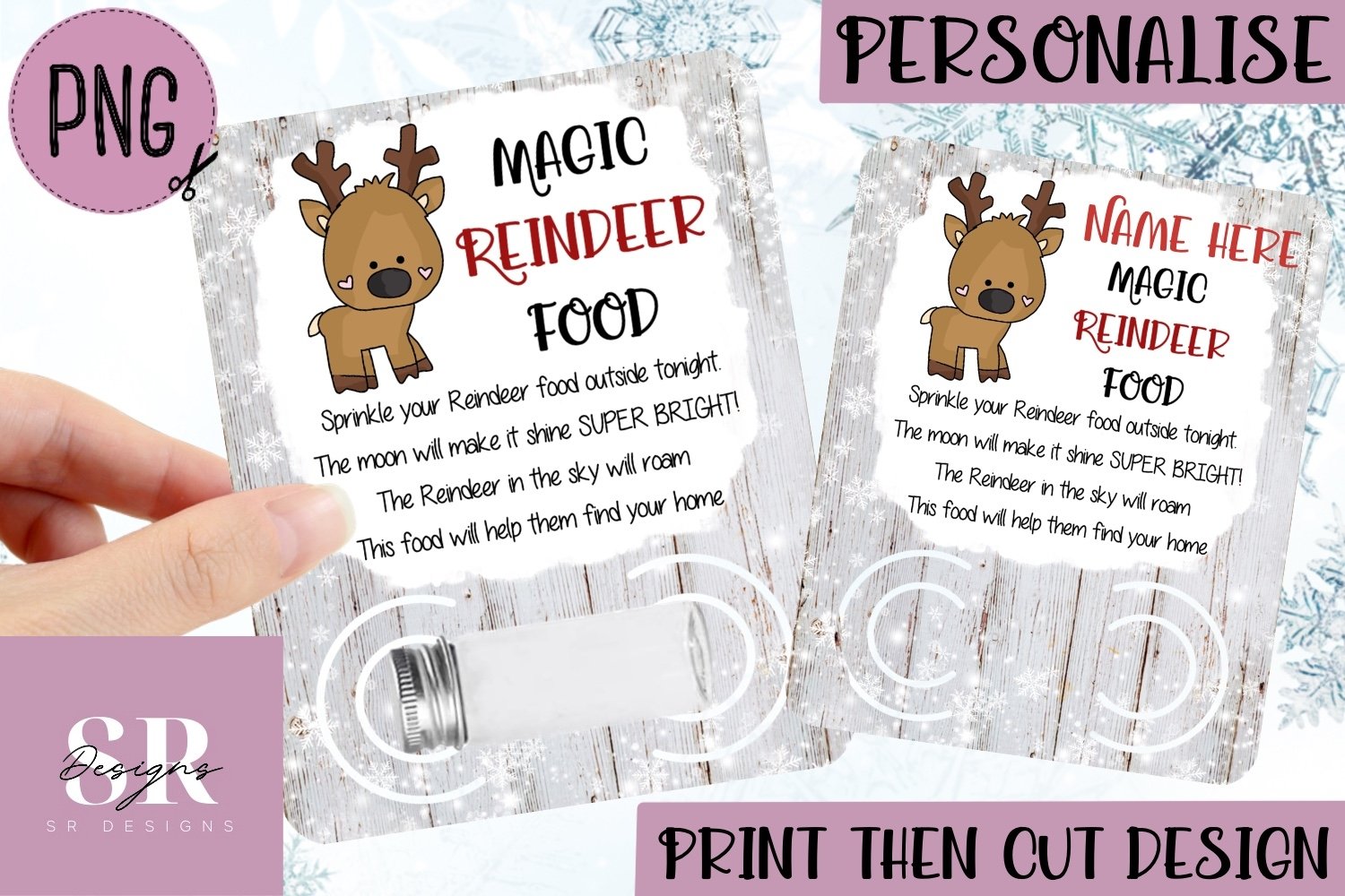 Reindeer Food Labels