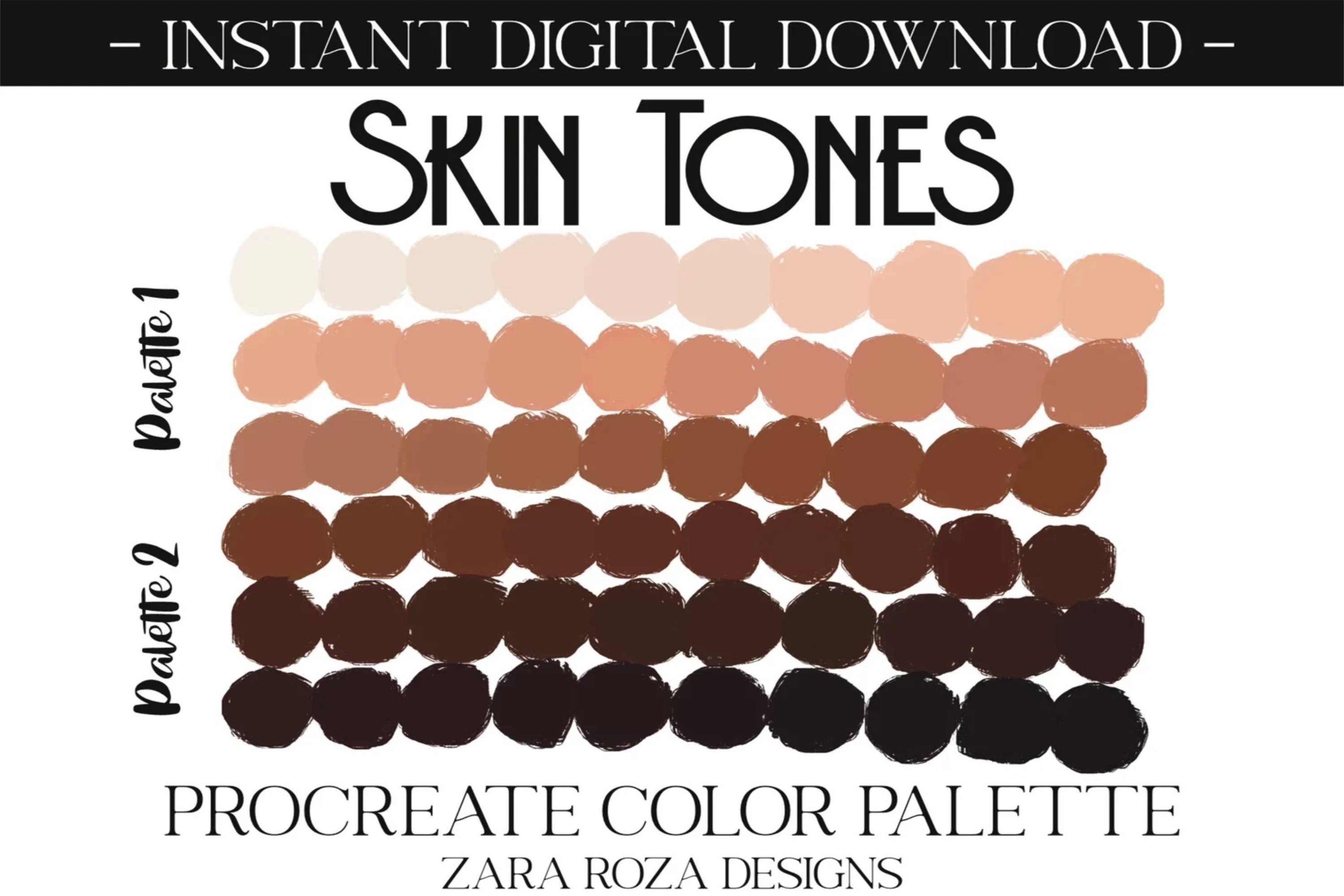 Skin Tones Color Palette Swatches Procreate Skin Tone Chart Colours Skin Tones Color Palette Swatches Procreate Skin Tone Chart Colours
