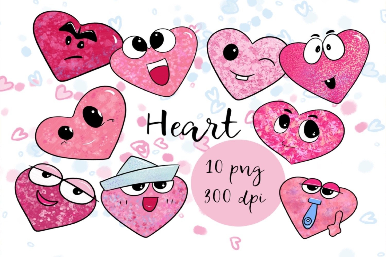 Cute Hearts Clipart