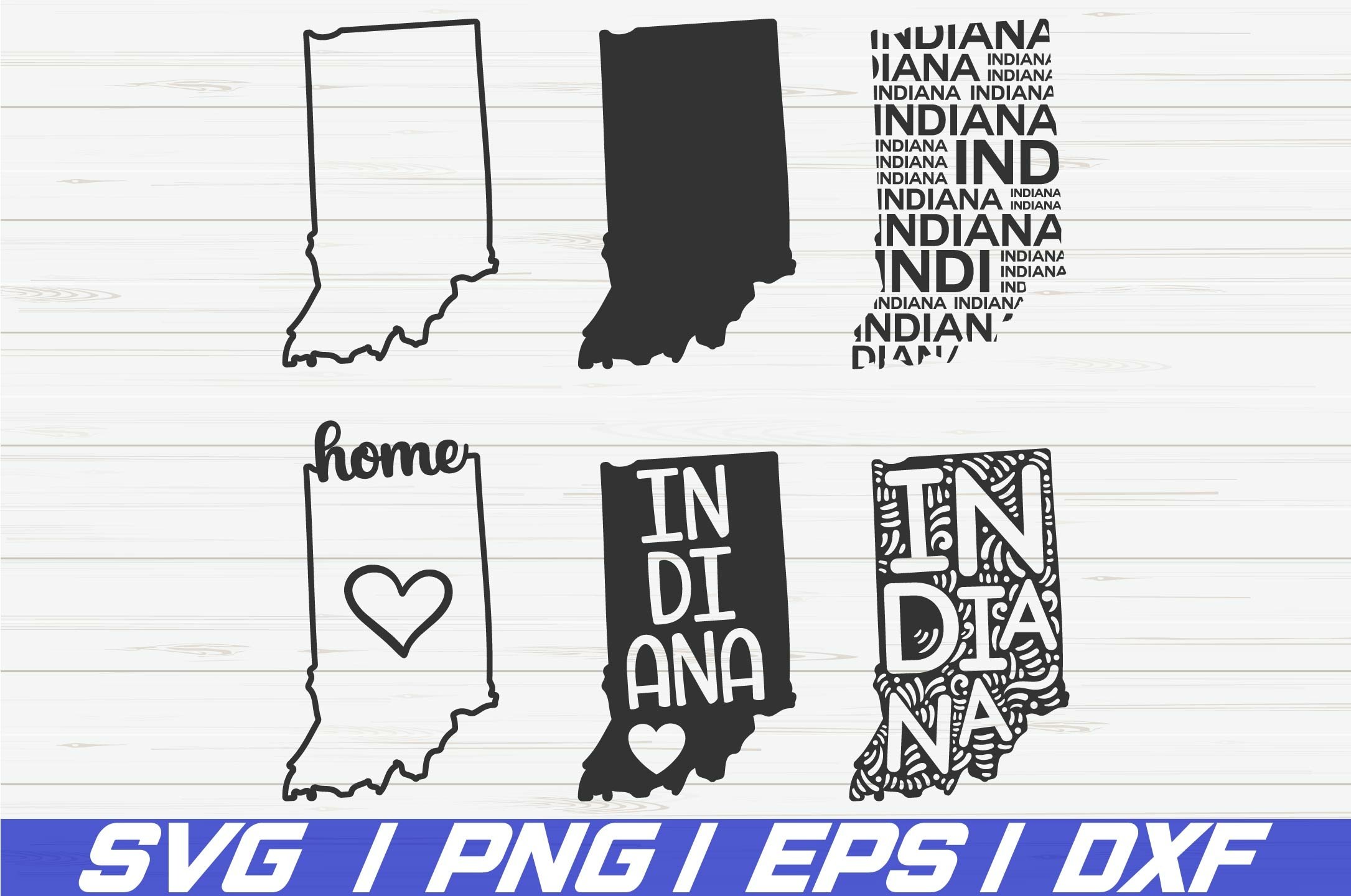 Indiana State Outline Clipart Download