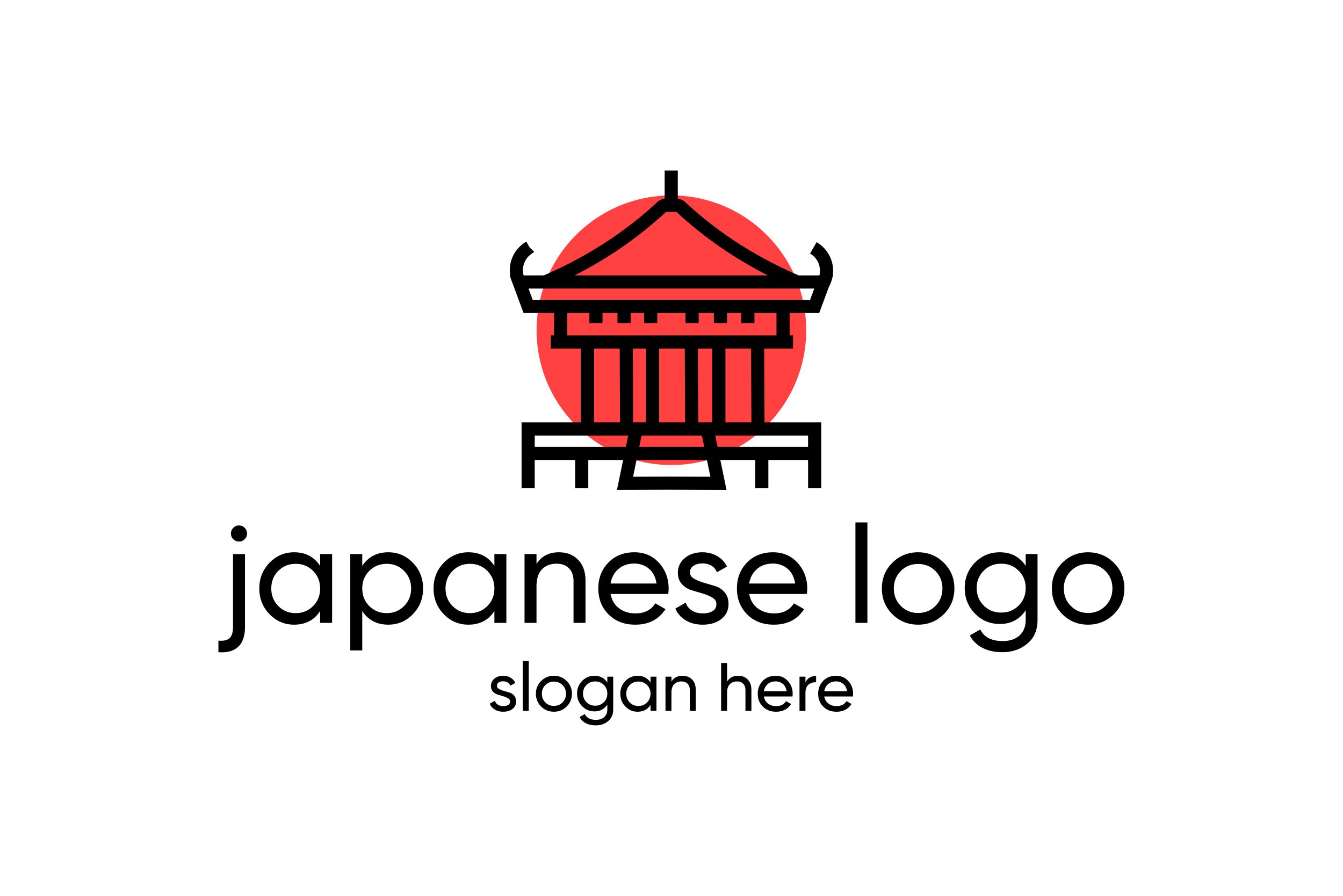Exclusive Japan House Logo Designs (1807540) | Logos | Design Bundles