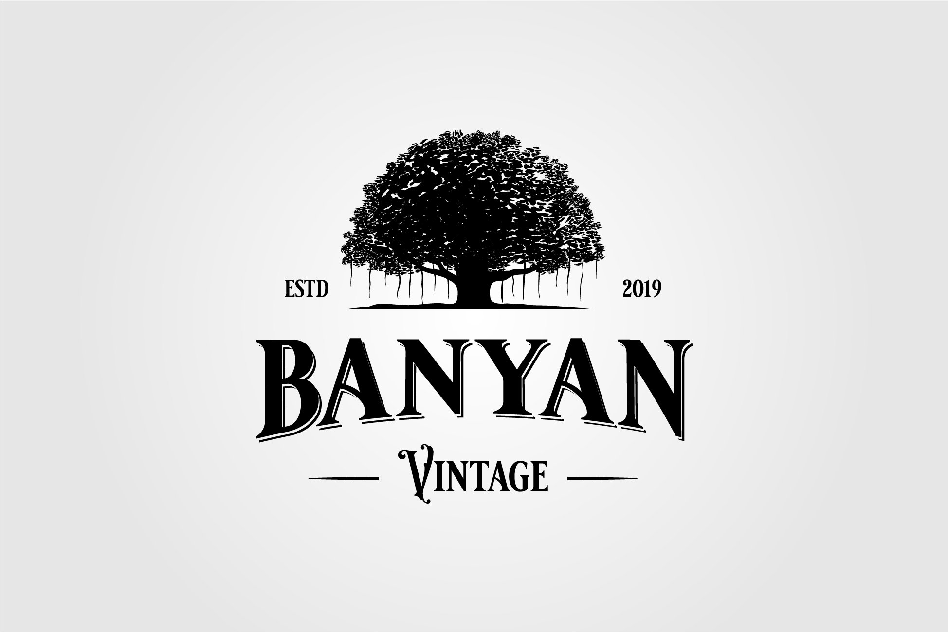 Banyan Tree Logo Vector