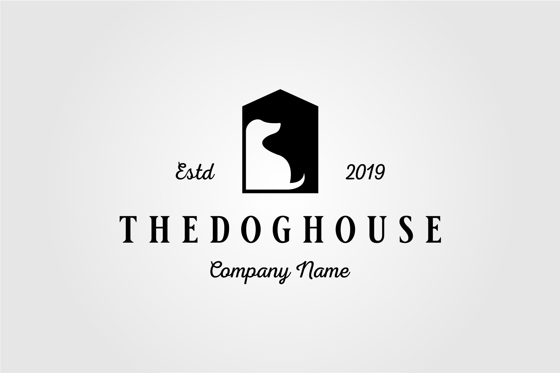 dog house pet home logo vintage vector illustration design (1841644 ...