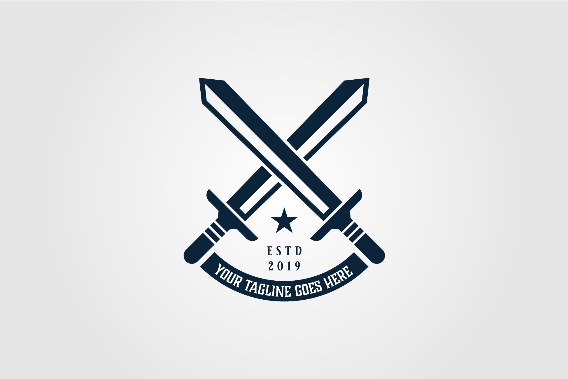 Cross Sword Logo Crossed Swords Logo Hi Res Stock Photography And