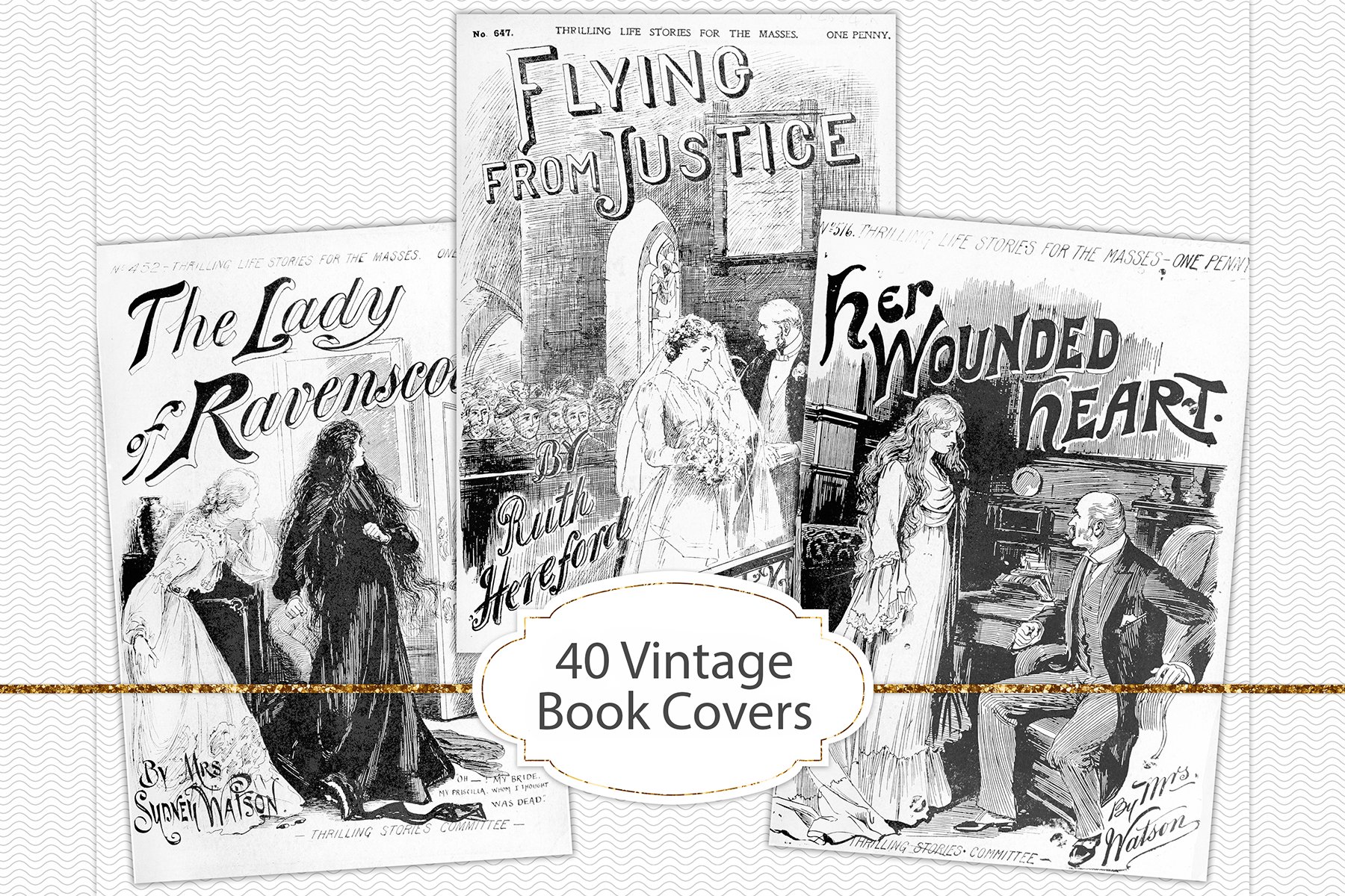 Antique Classic Book Covers