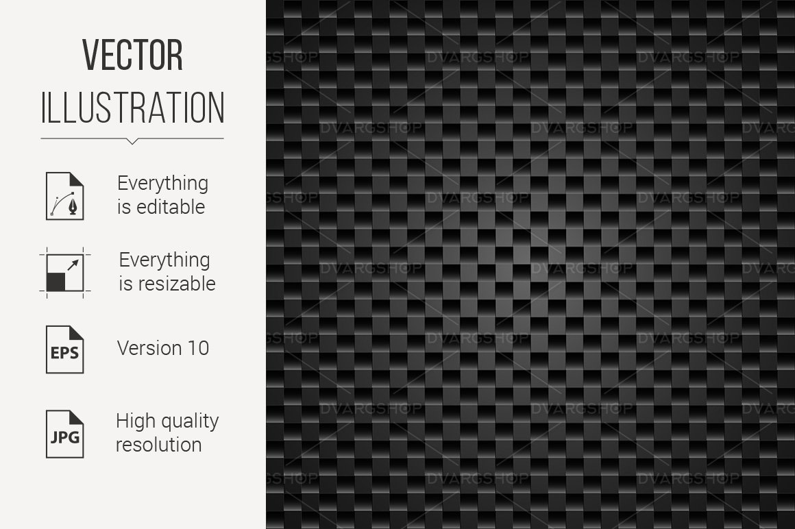 Realistic dark carbon (1842579) | Vectors | Design Bundles