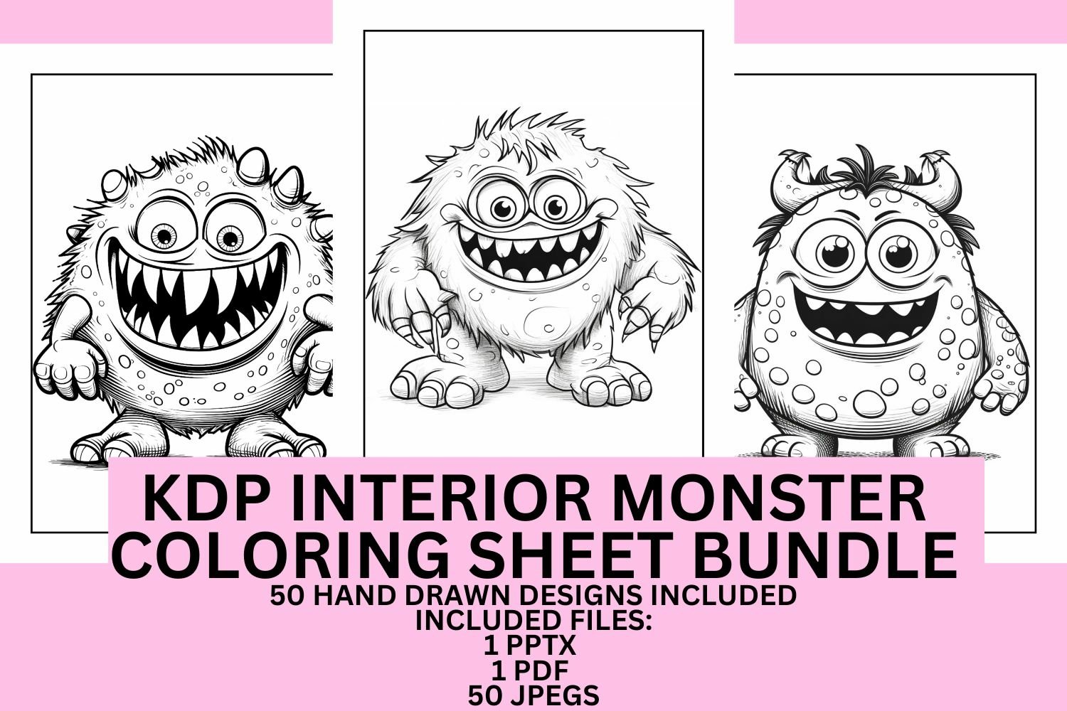 colouring sheet monster