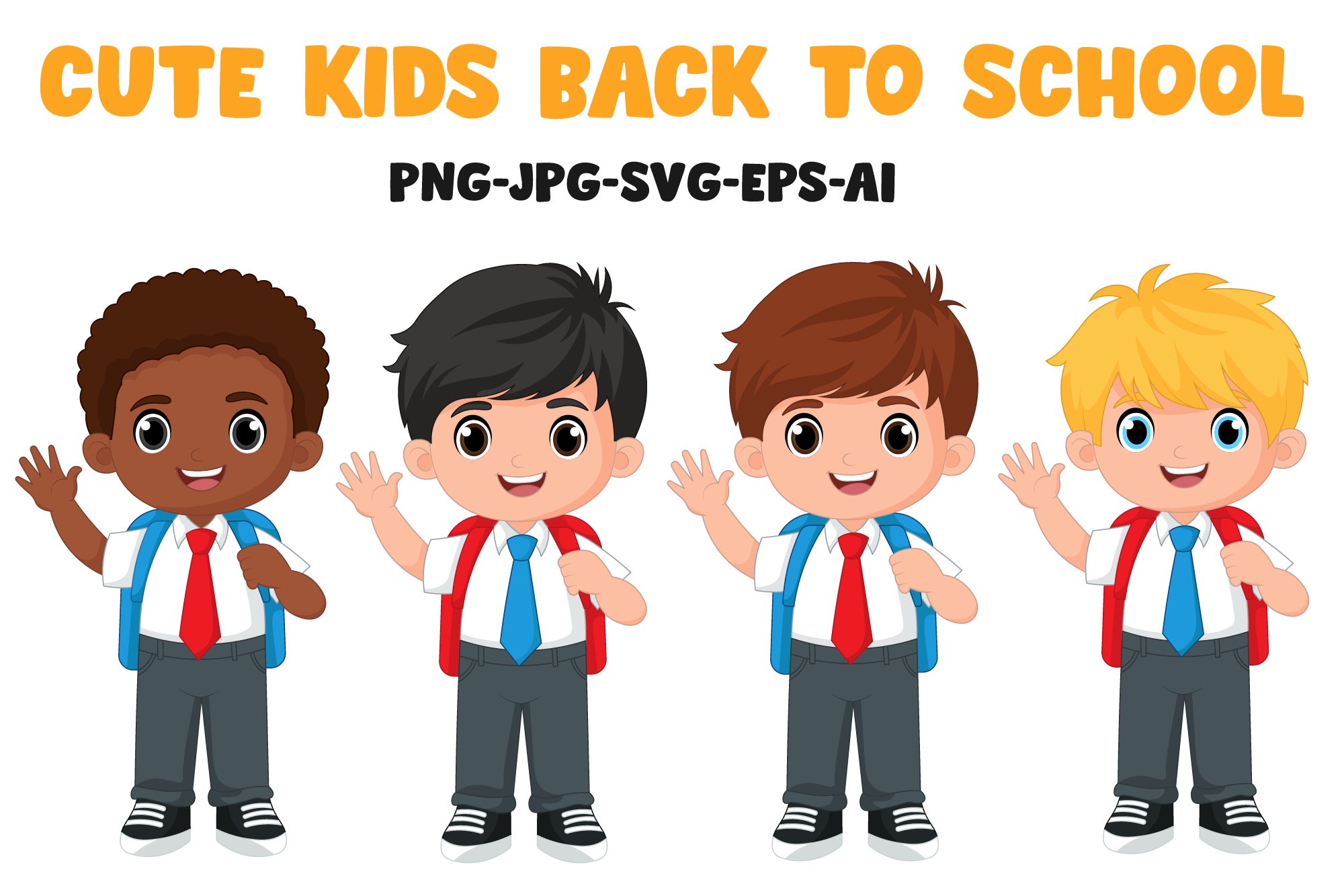 School Children Clipart