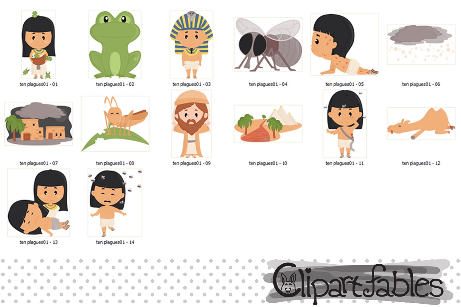 Ten Plagues Clipart